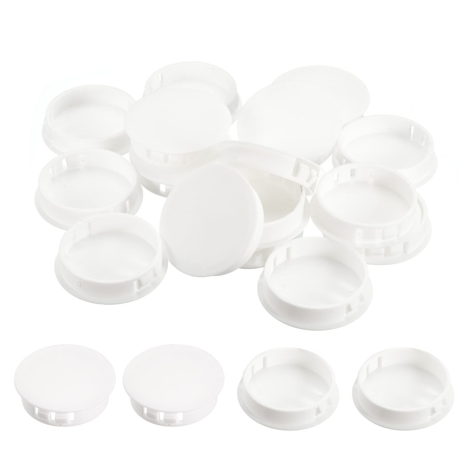 Uxcell 16Pack 1-49/64" Plastic Hole Plugs Panel Flush Type Knockout ...