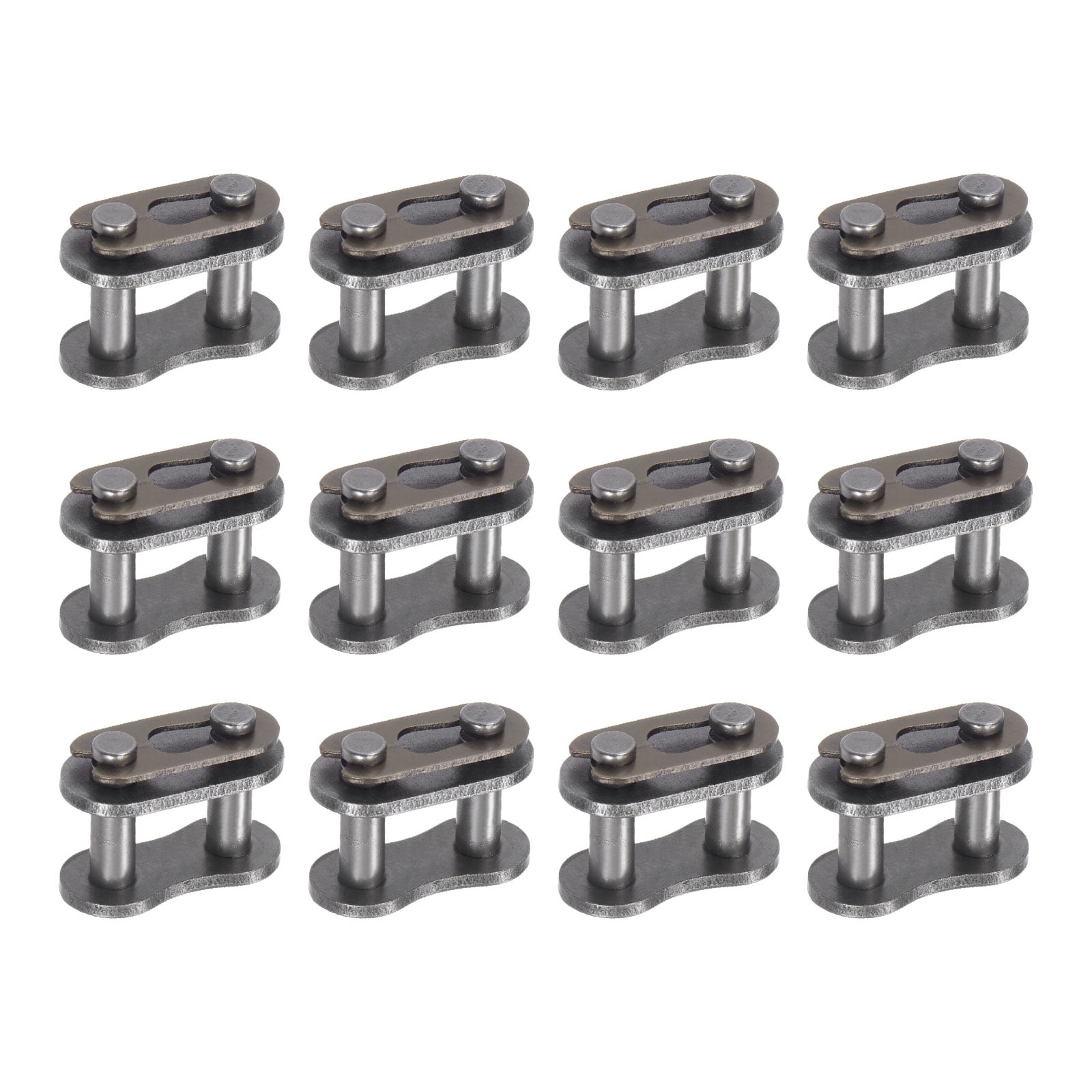 Uxcell 16Pack Chain Connector Link Roller, 1/2" Pitch Carbon Steel ...