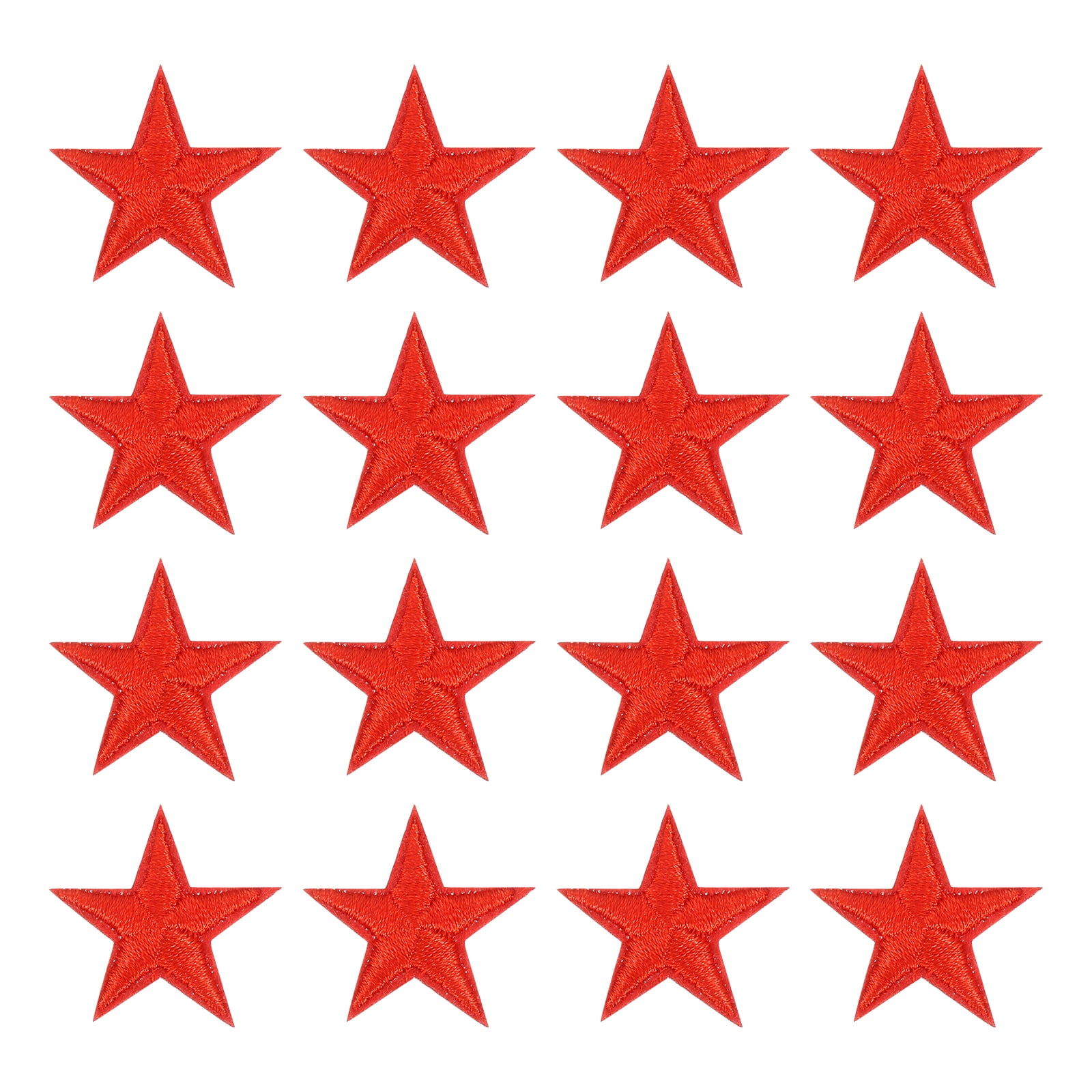 Uxcell 16Pack Iron on Star Patches, Sew on Star Embroidered Patches ...