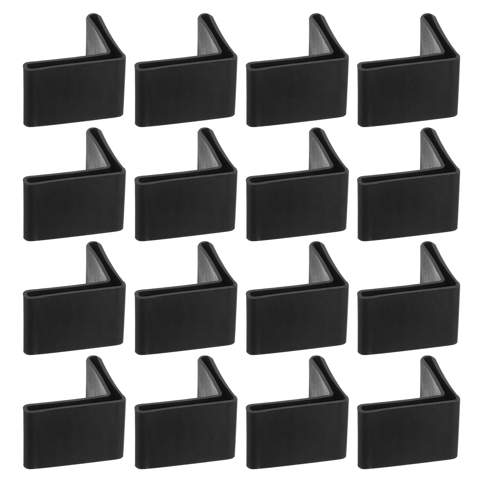 Uxcell 16Pack L Shape Leg Pads, 1.4" x 1.4" Plastic Furniture Leg Cover ...