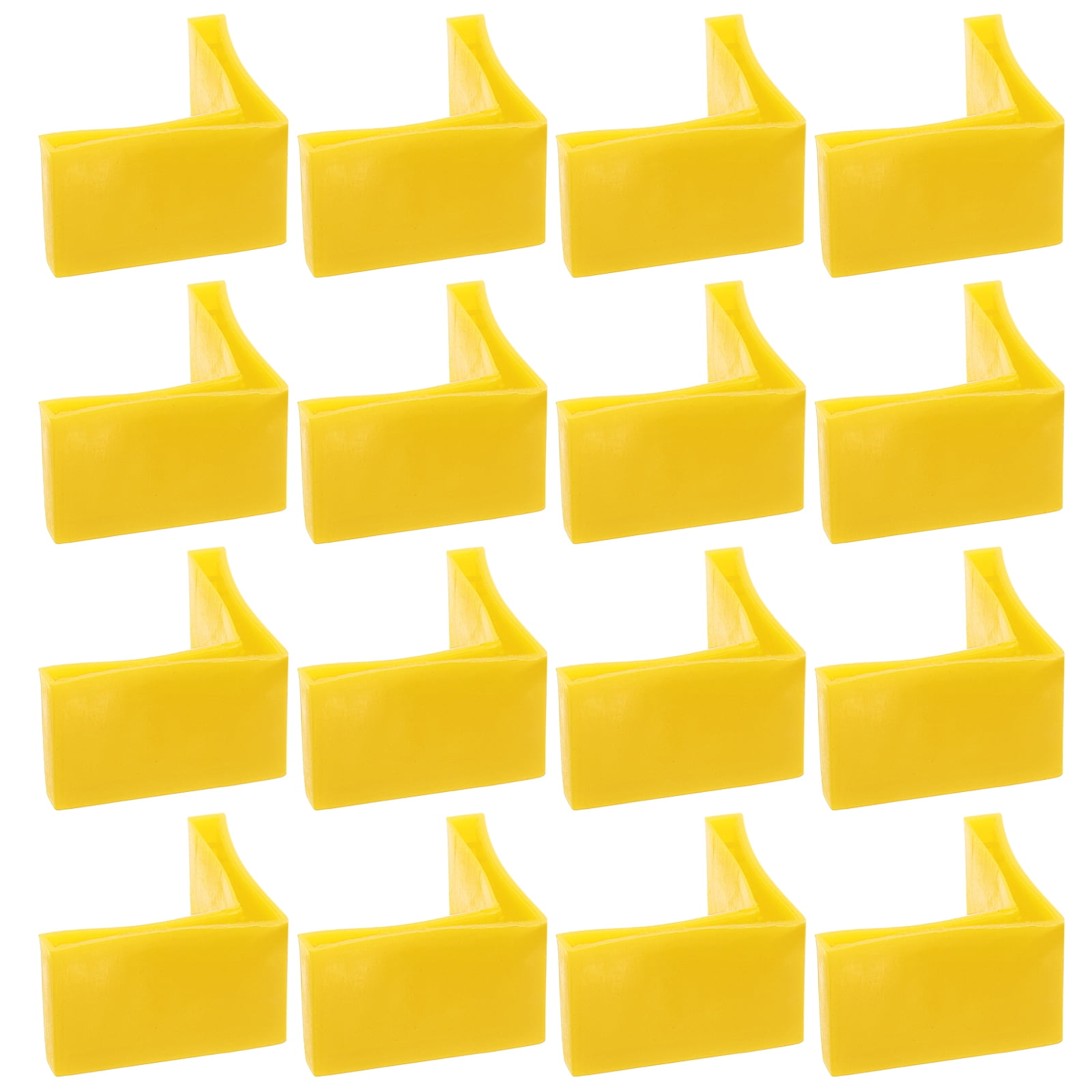 Uxcell 16Pack L Shape Leg Pads, 1.6" x 1.6" Plastic Furniture Leg Cover ...