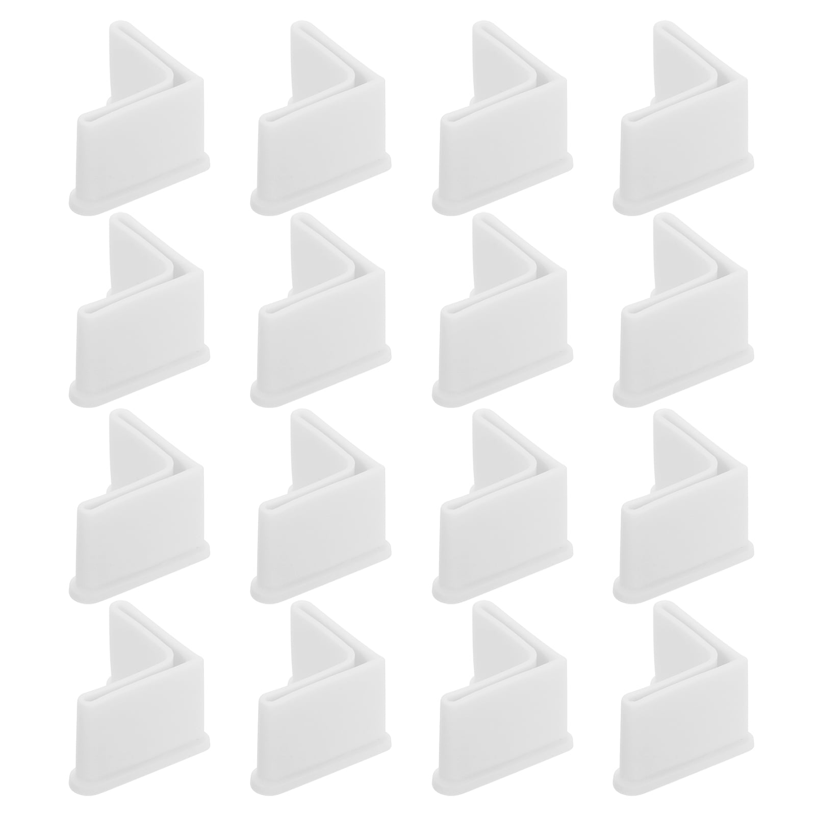 Uxcell 16Pcs L Shape Leg Pads, 1.38" x 1.38" Furniture Leg Cover ...