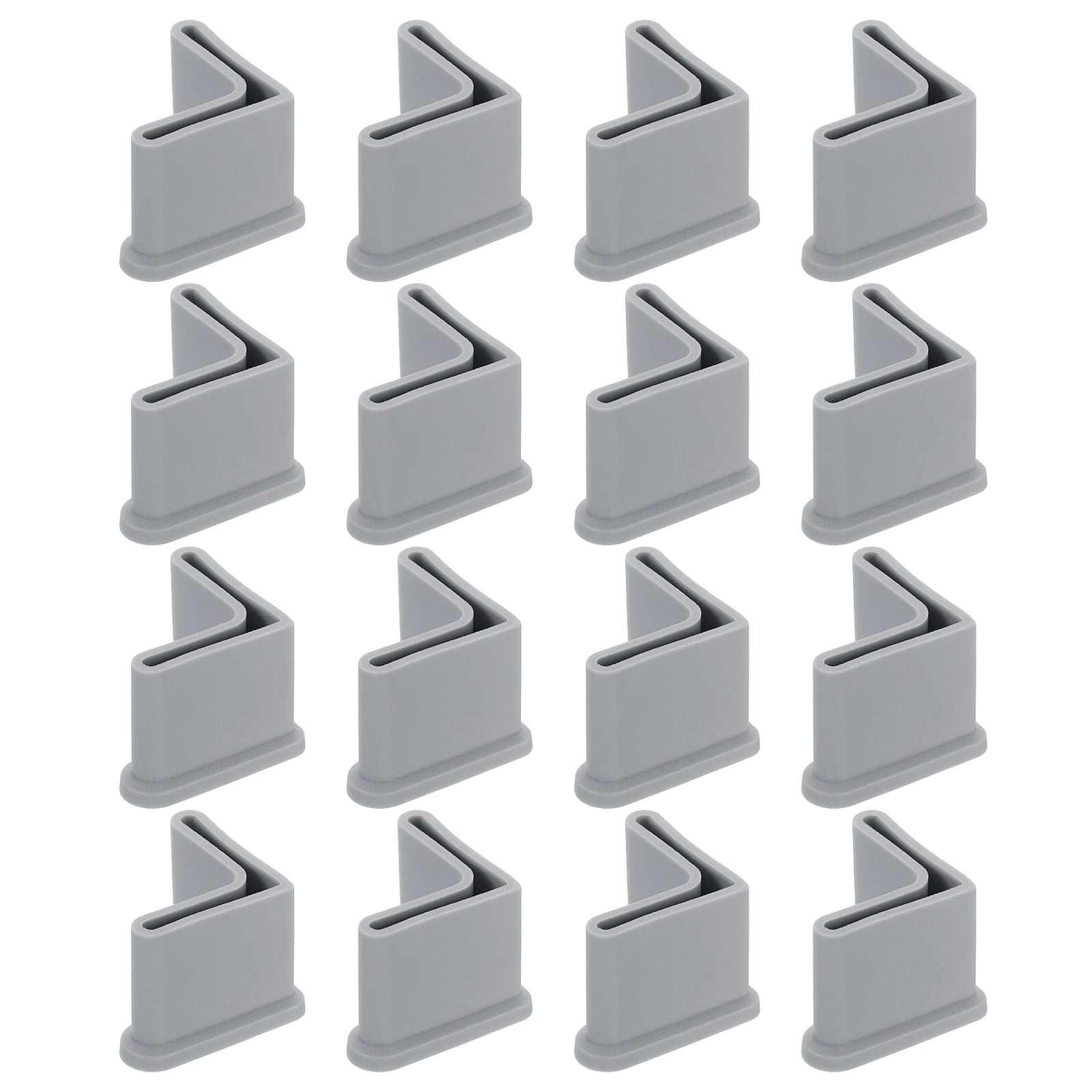 Uxcell 16Pcs L Shape Leg Pads, 1" x 1" Furniture Leg Cover Protectors ...