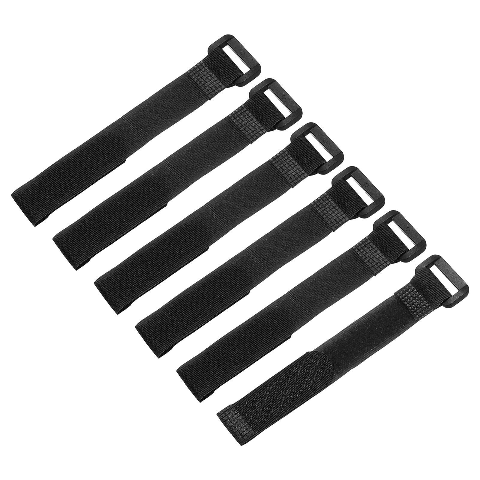 Uxcell 16Pcs Reusable Battery Tie Down Straps,0.8x8" Black Nylon ...