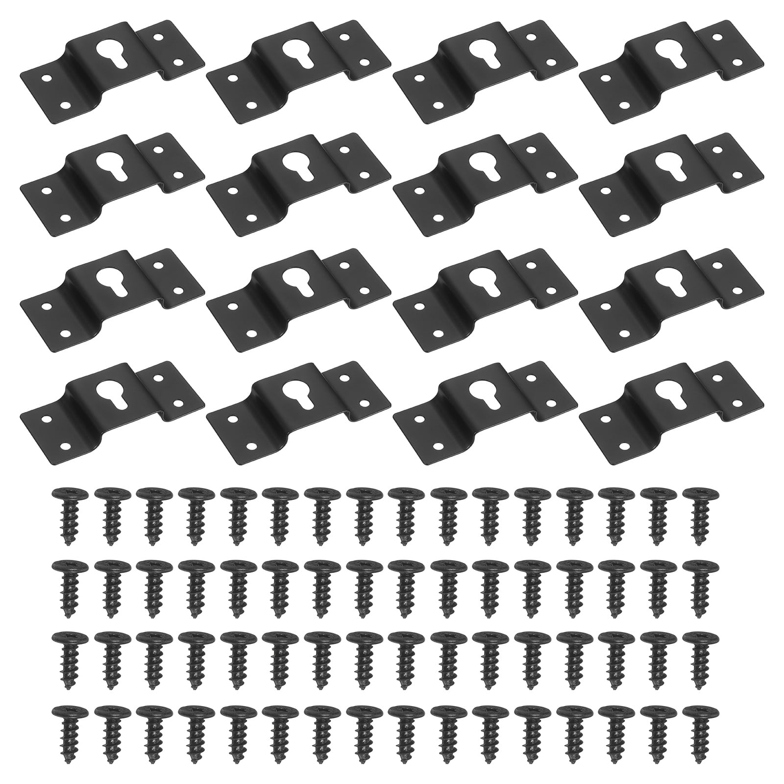 Uxcell 16Pcs Wall-Mounted Speaker Hanging Brackets, 2.8 x 1.18In Iron ...