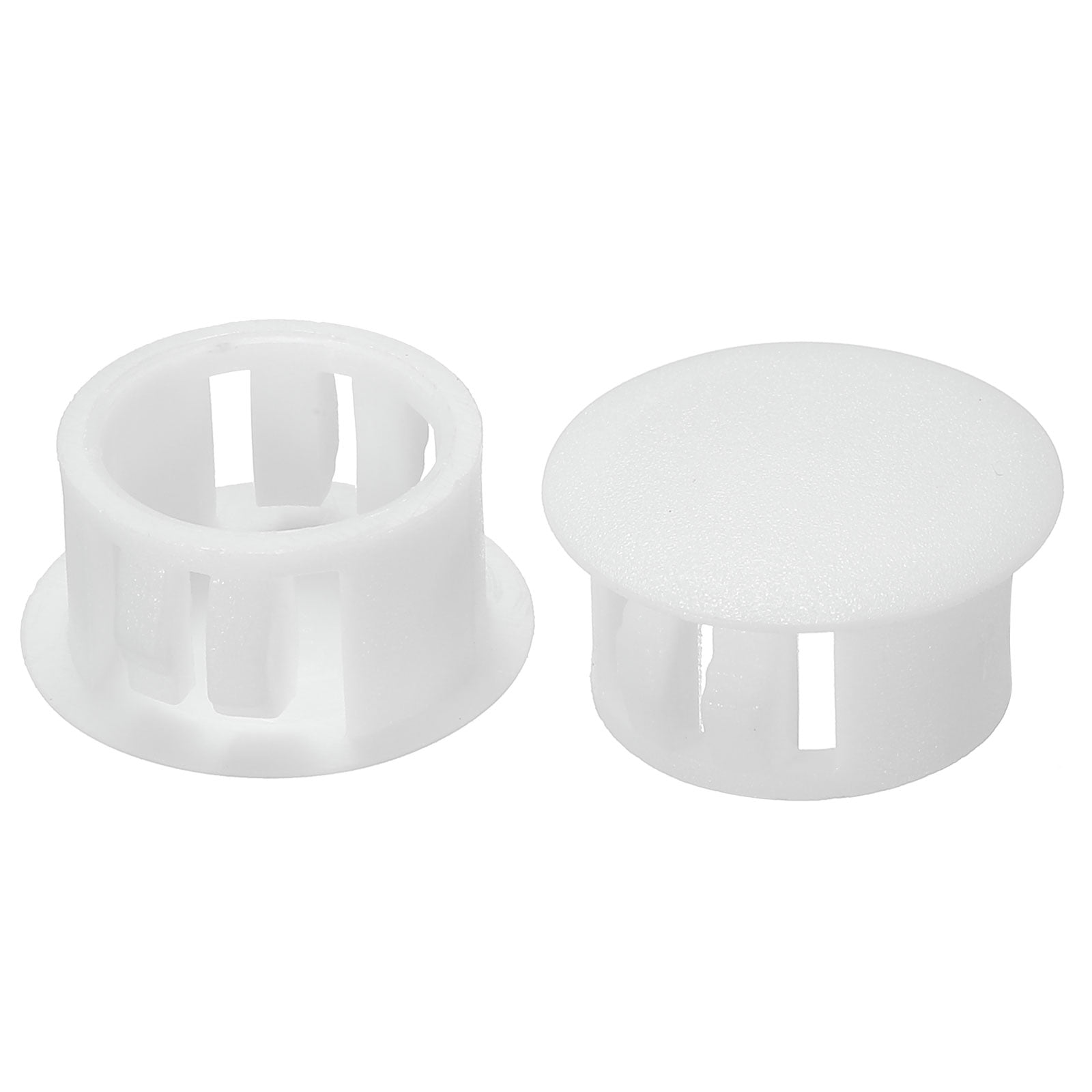 Uxcell 16mm 5/8" Plastic Hole Plugs, Flush Type Round Hole Cover Snap ...