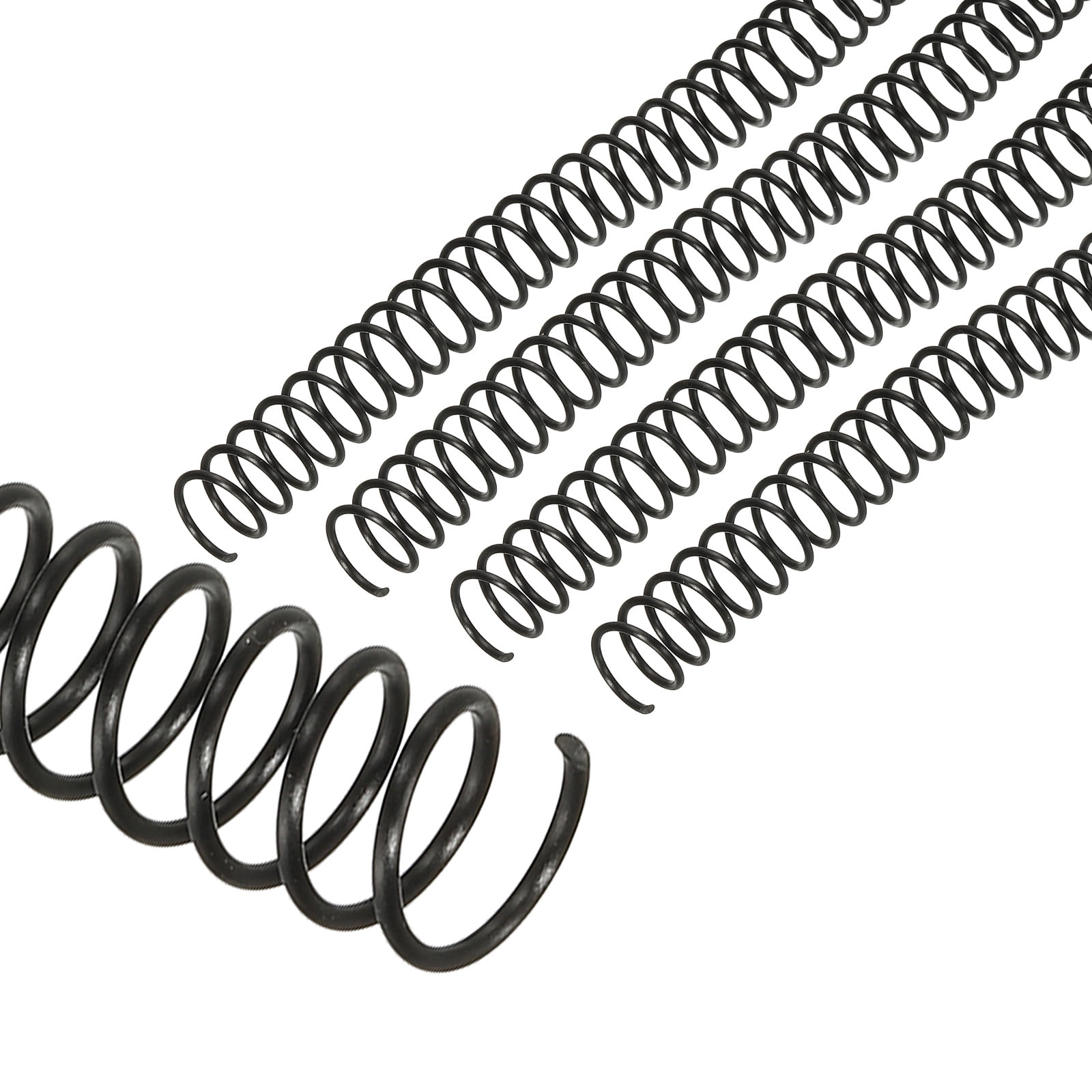 Uxcell 16mm(5/8") Plastic Spiral Binding Coils, 20 Pcs Binding Spirals 140 Sheet Capacity 3:1 ...
