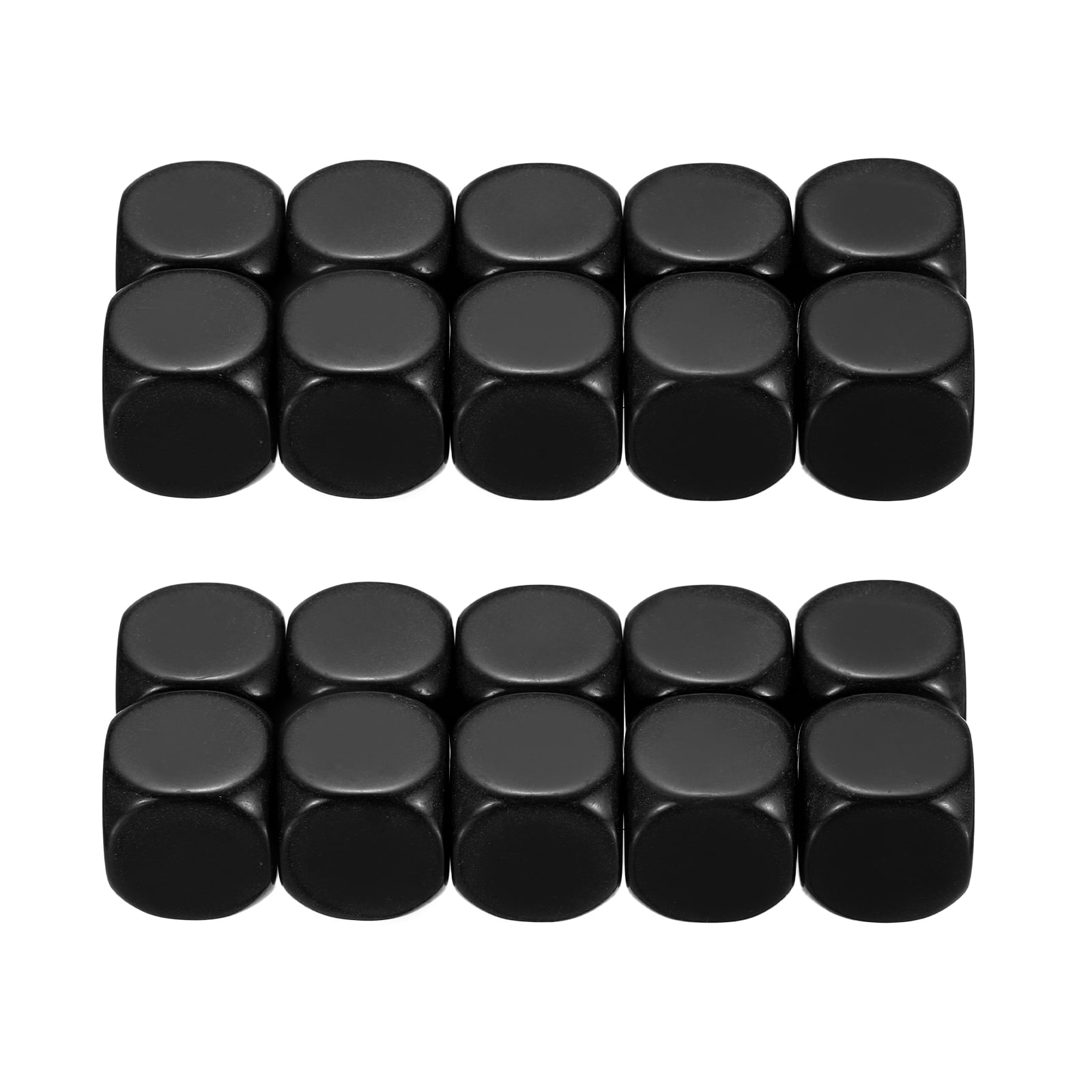16 mm Acrylic Dice Blank, 20 Pcs Standard Game Dice Rounded Corner for ...