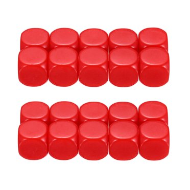 ZHUYING 100 Pieces 6 Sided Dice, 14mm Acrylic Colored Dice for ...