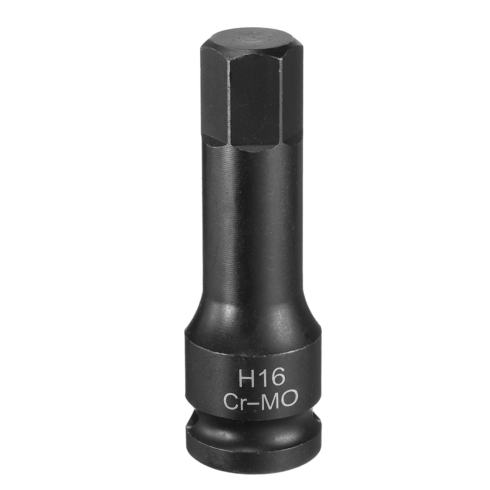Uxcell 16mm Hex Impact Bit Socket H16 1/2 CR-MO Steel Phosphate Black ...