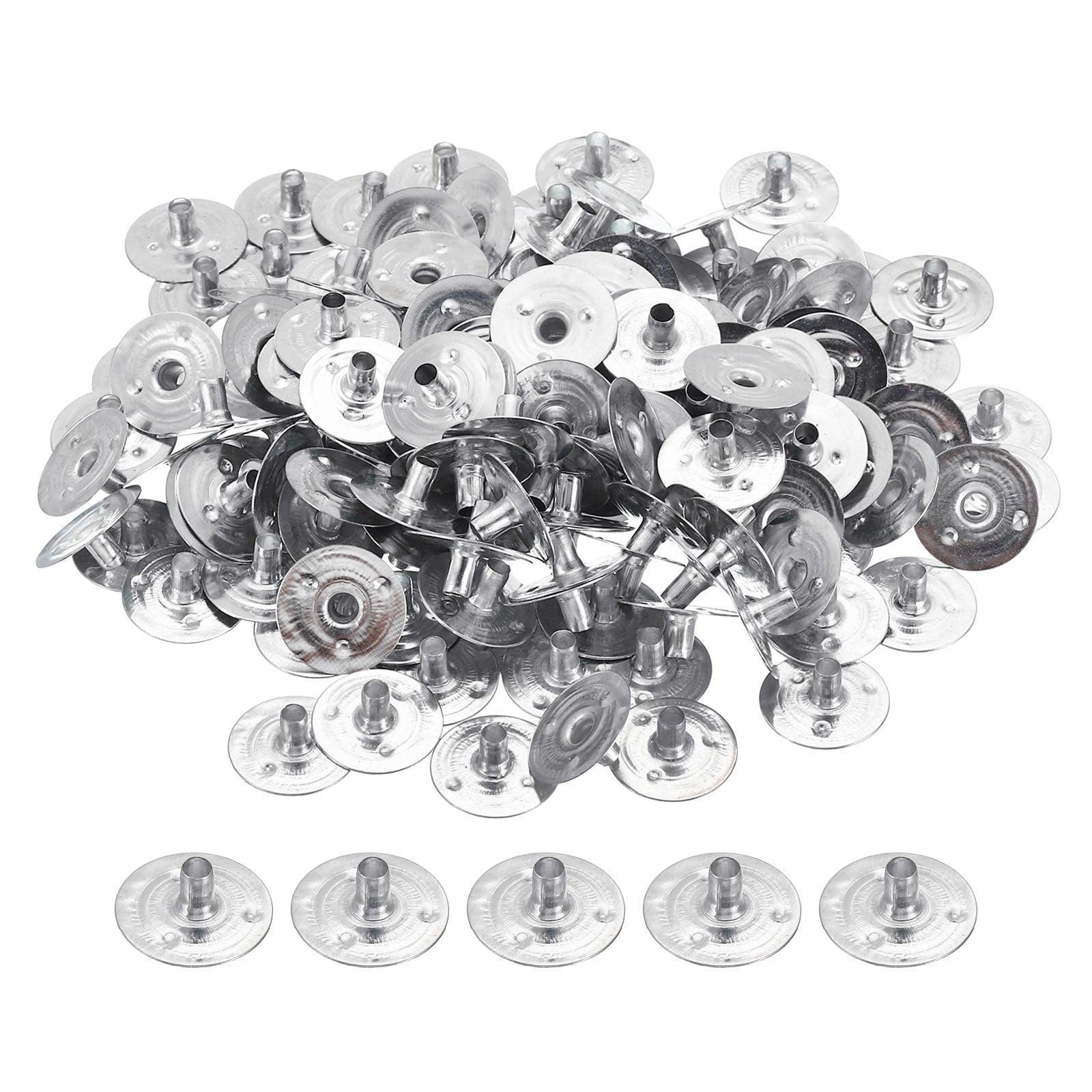 Uxcell 16mm Metal Candle Wick Sustainer Tabs Candle Wick Base Stand ...