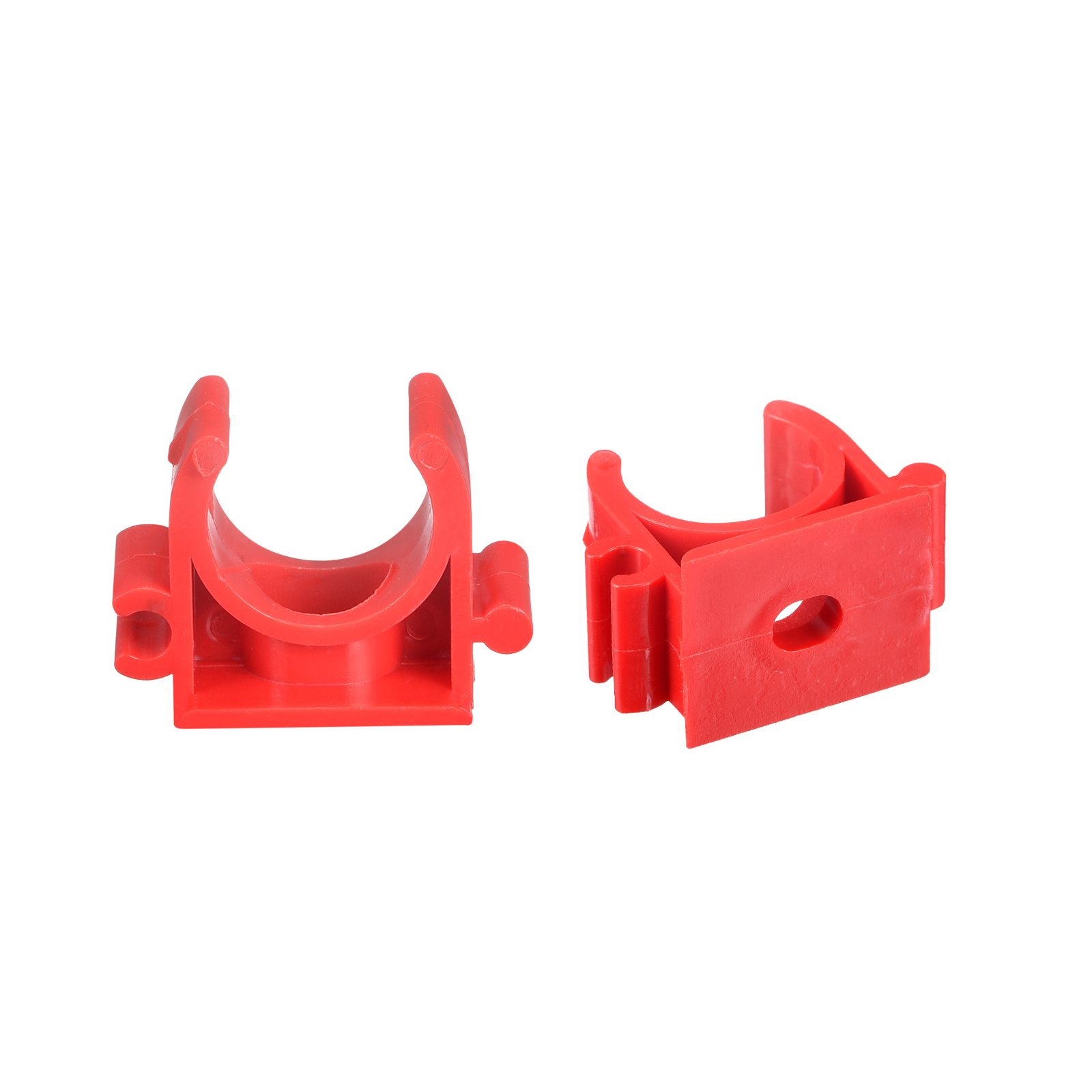 Uxcell 16mm PPR Red U Shaped Pipe Clamps Clips Hose Fittings 48 Pack ...