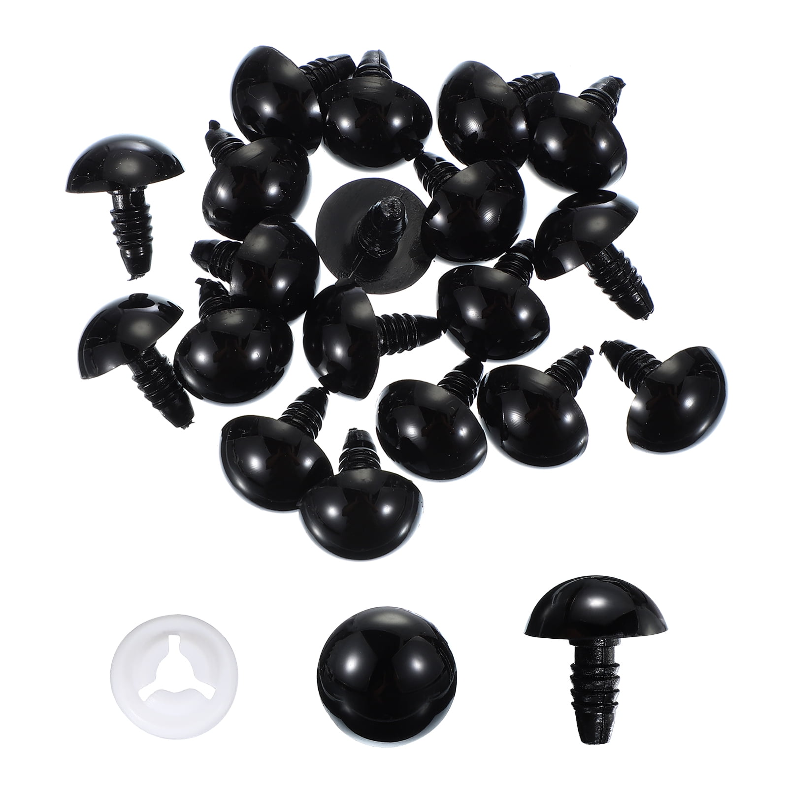 Uxcell 16mm Safety Eyes, 50 Pcs Plastic Craft Eyes with Protective Film ...