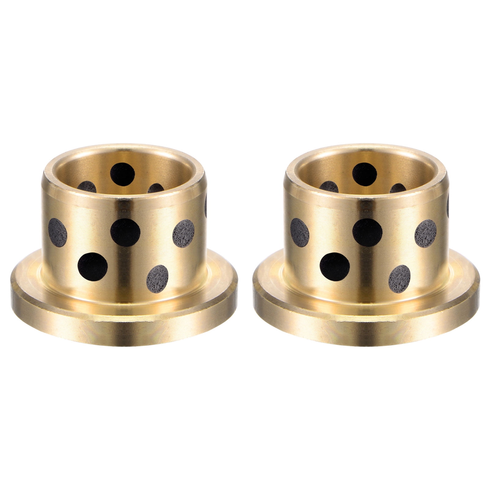 Uxcell 16mm x 20mm x 20mm Flanged Sleeve Bearings Wrapped Oilless ...