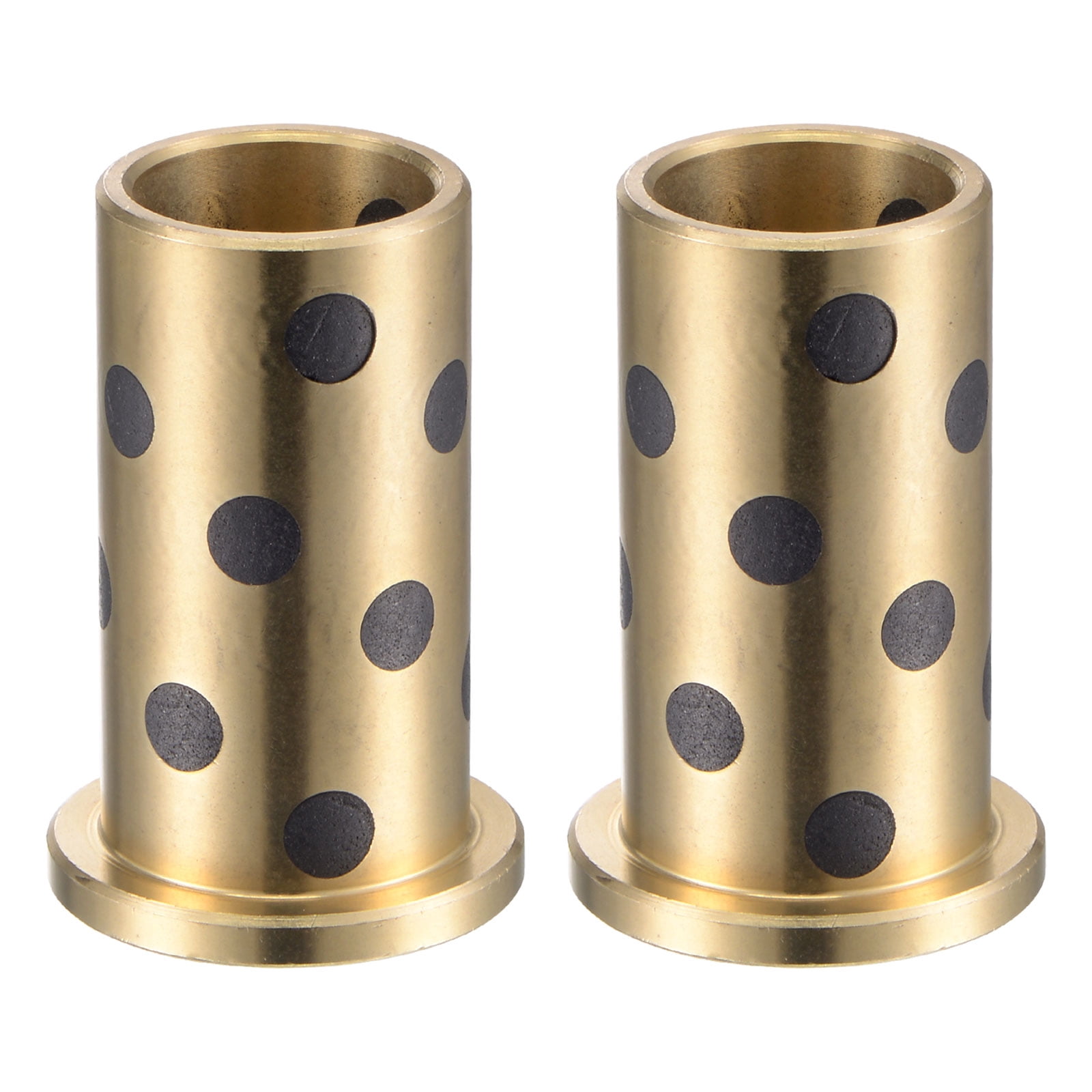 Uxcell 16mm x 20mm x 40mm Flanged Sleeve Bearings Wrapped Oilless ...