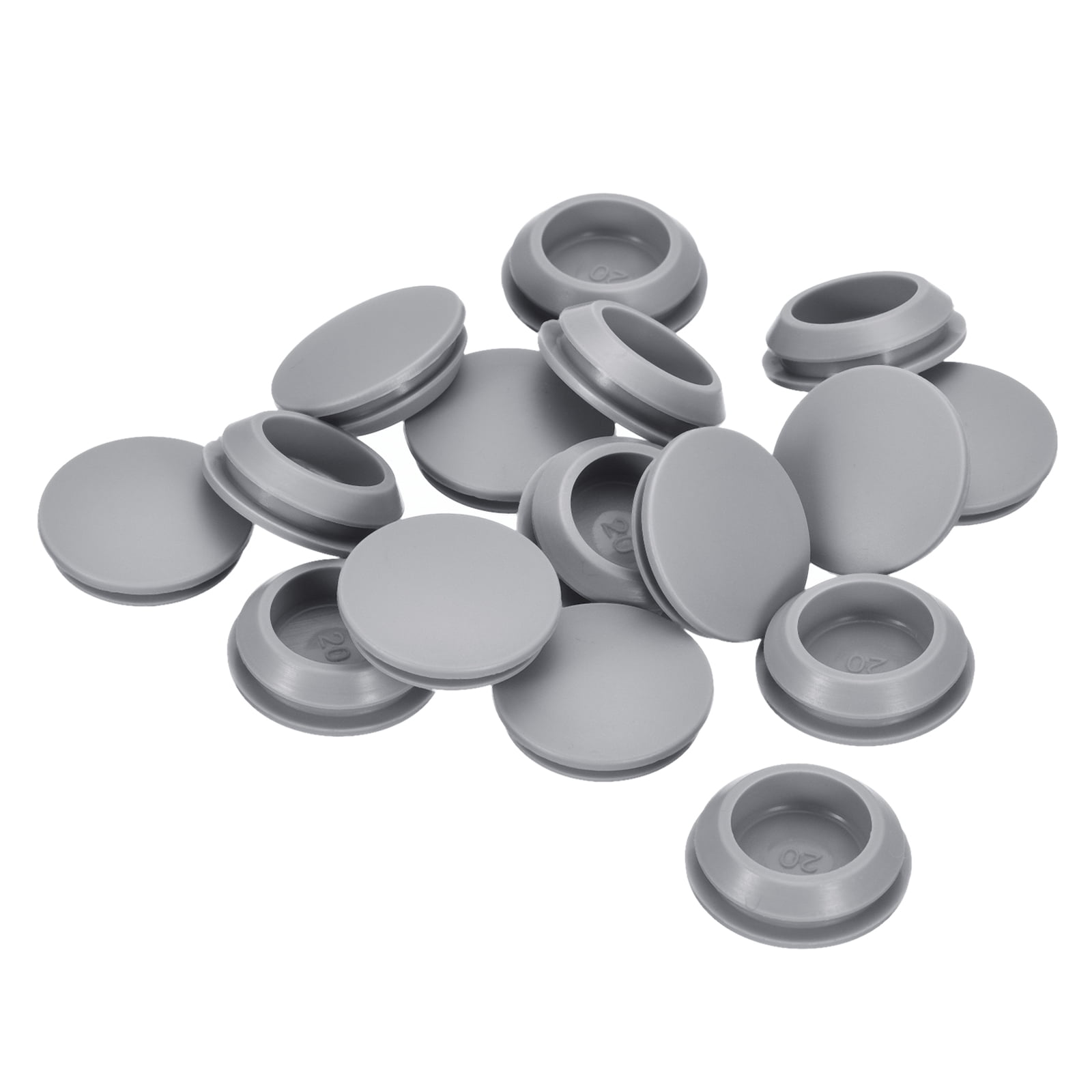 Uxcell 16pack Silicone Plugs, Rubber Round Snap in Locking Hole Plugs ...