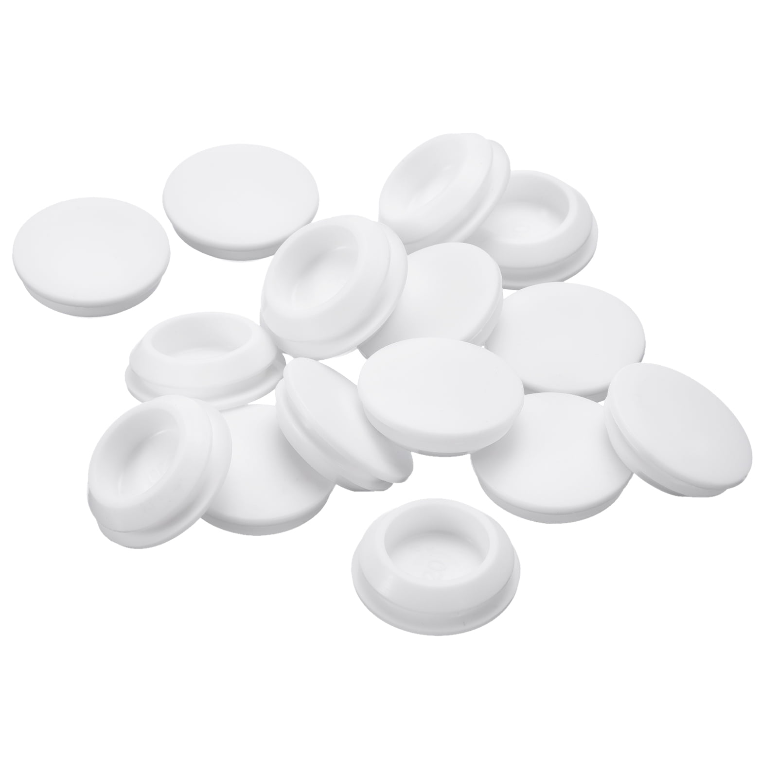Uxcell 16pack Silicone Plugs, Rubber Round Snap in Locking Hole Plugs ...