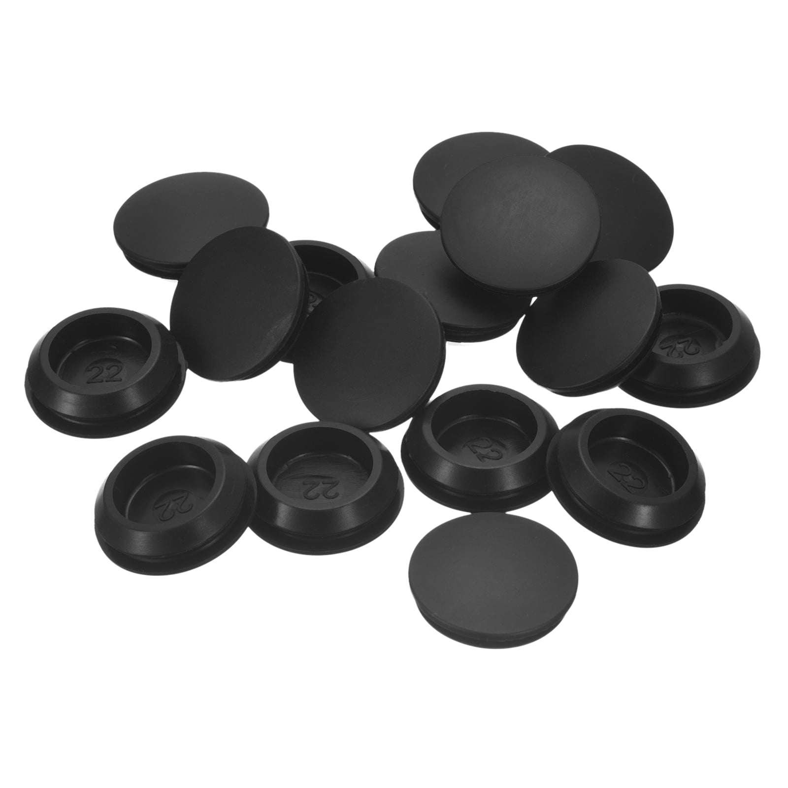 Uxcell 16pack Silicone Plugs, Rubber Round Snap in Locking Hole Plugs ...