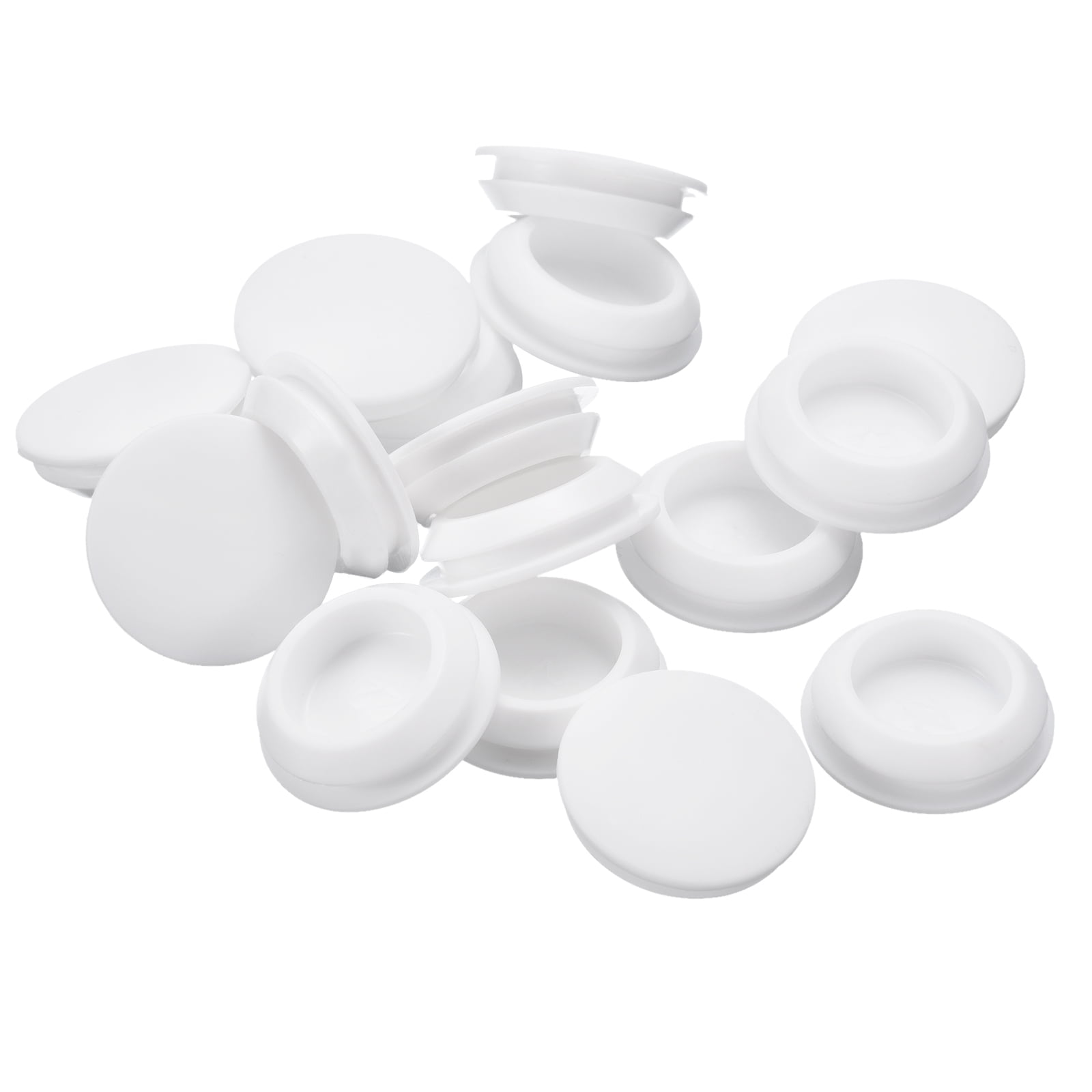 Uxcell 16pack Silicone Plugs, Rubber Round Snap in Locking Hole Plugs ...