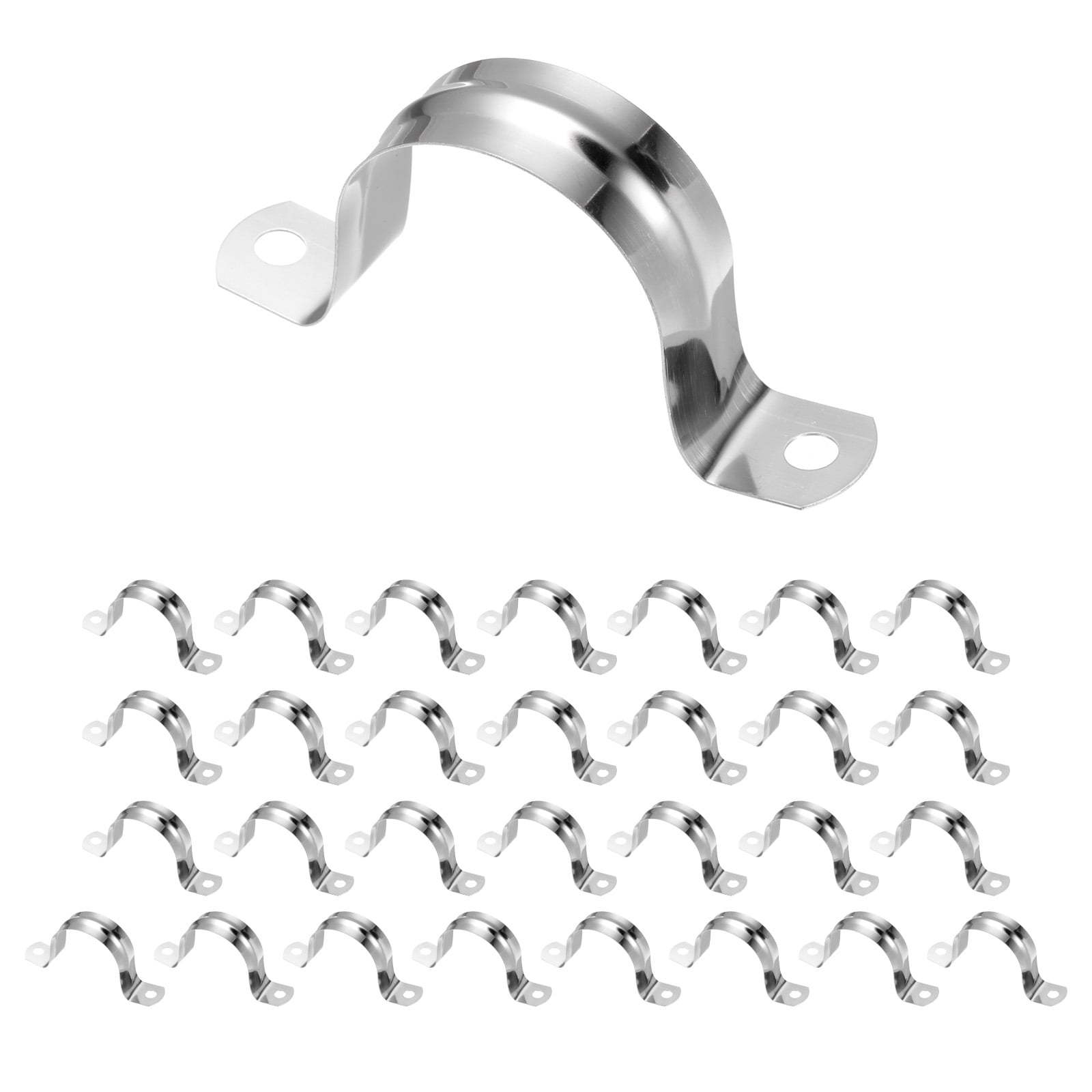 Uxcell 16pcs 1 9/16-Inch 40mm Conduit Clamps M40 U Tube Pipe Clamp ...