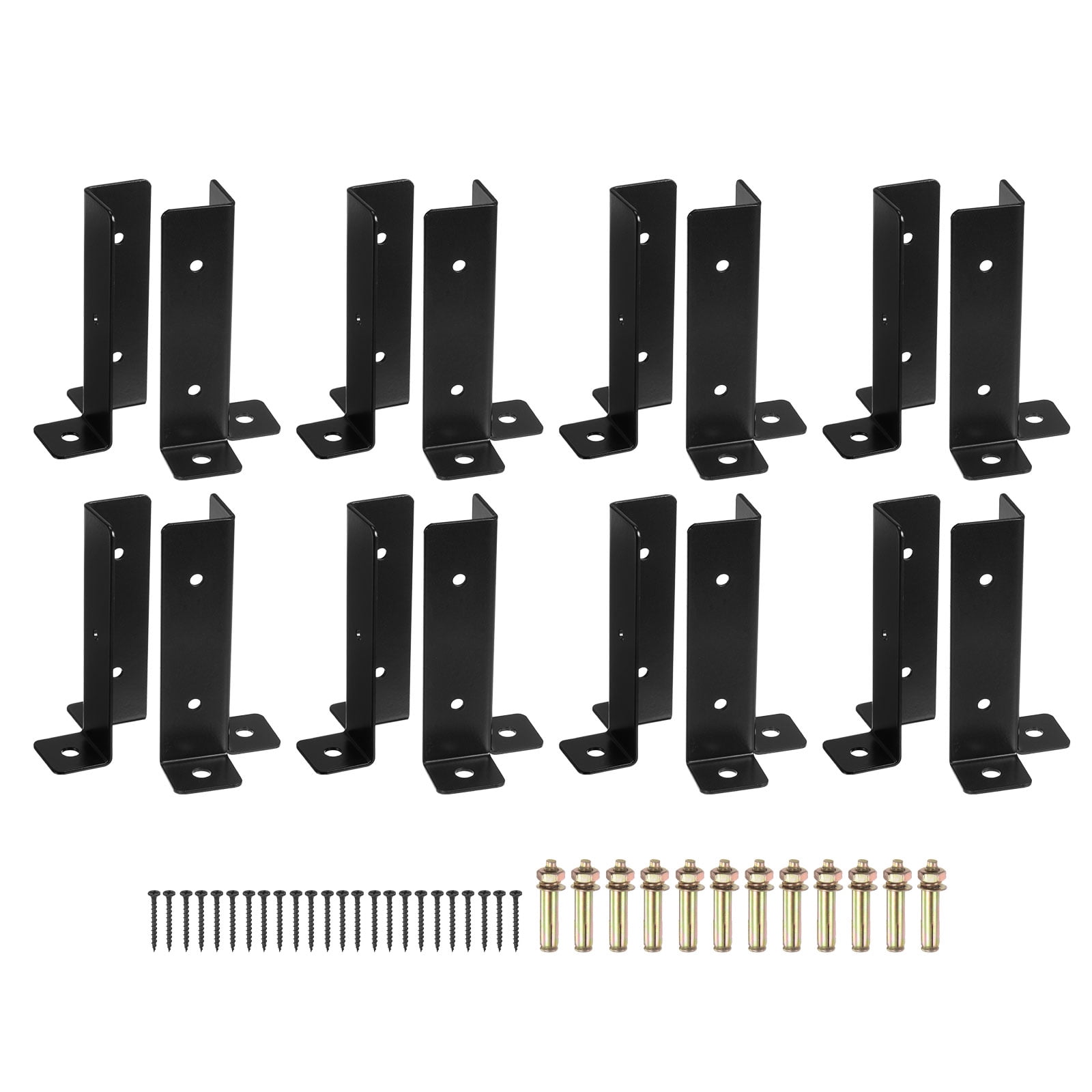 Uxcell 16pcs Adjustable Deck Post Base Fit 1.5x1.5,2x2,2x4,4x4 Post ...