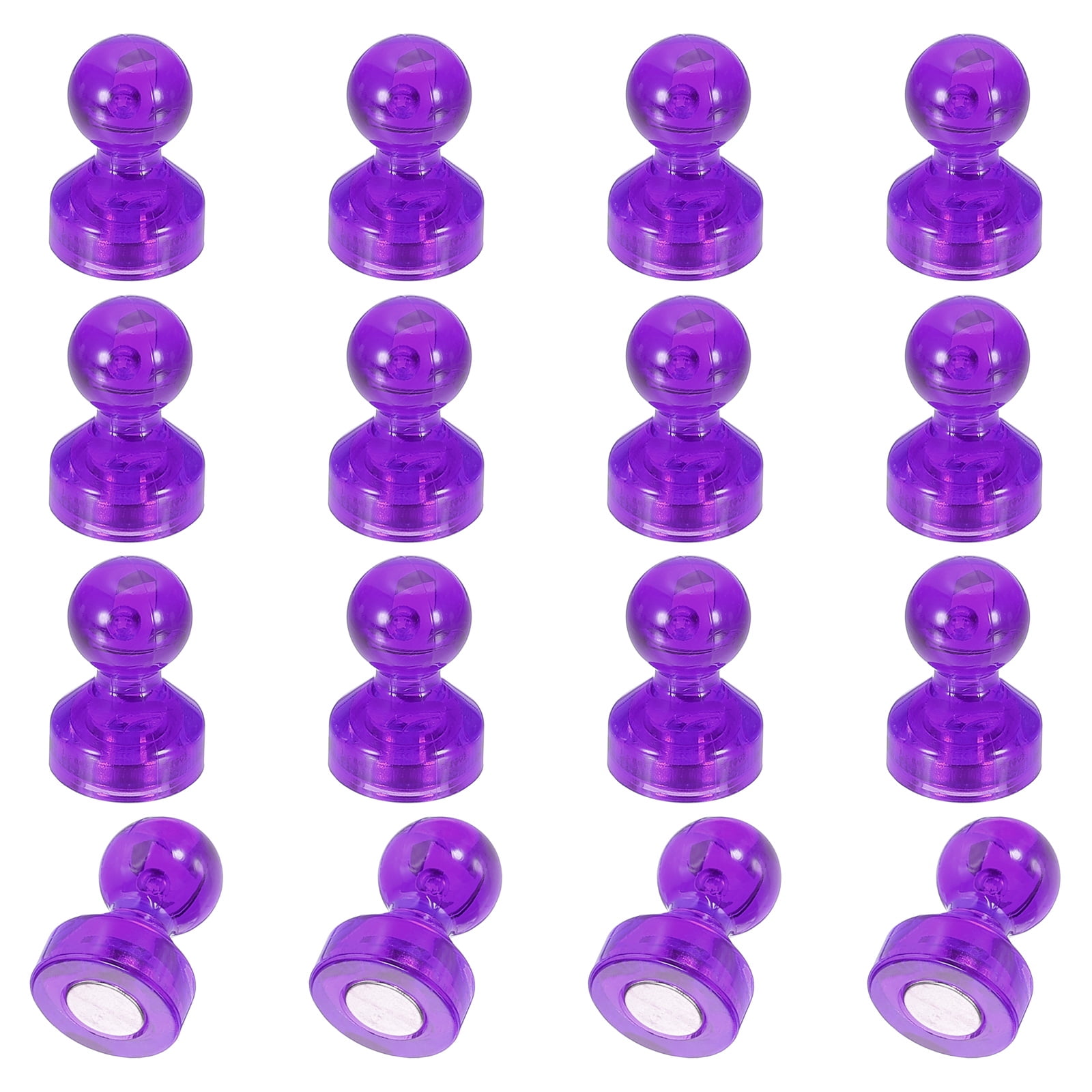 Uxcell 16pcs Magnets Push Pins, 0.7x0.5" Strong Fridge Magnets Magnetic ...