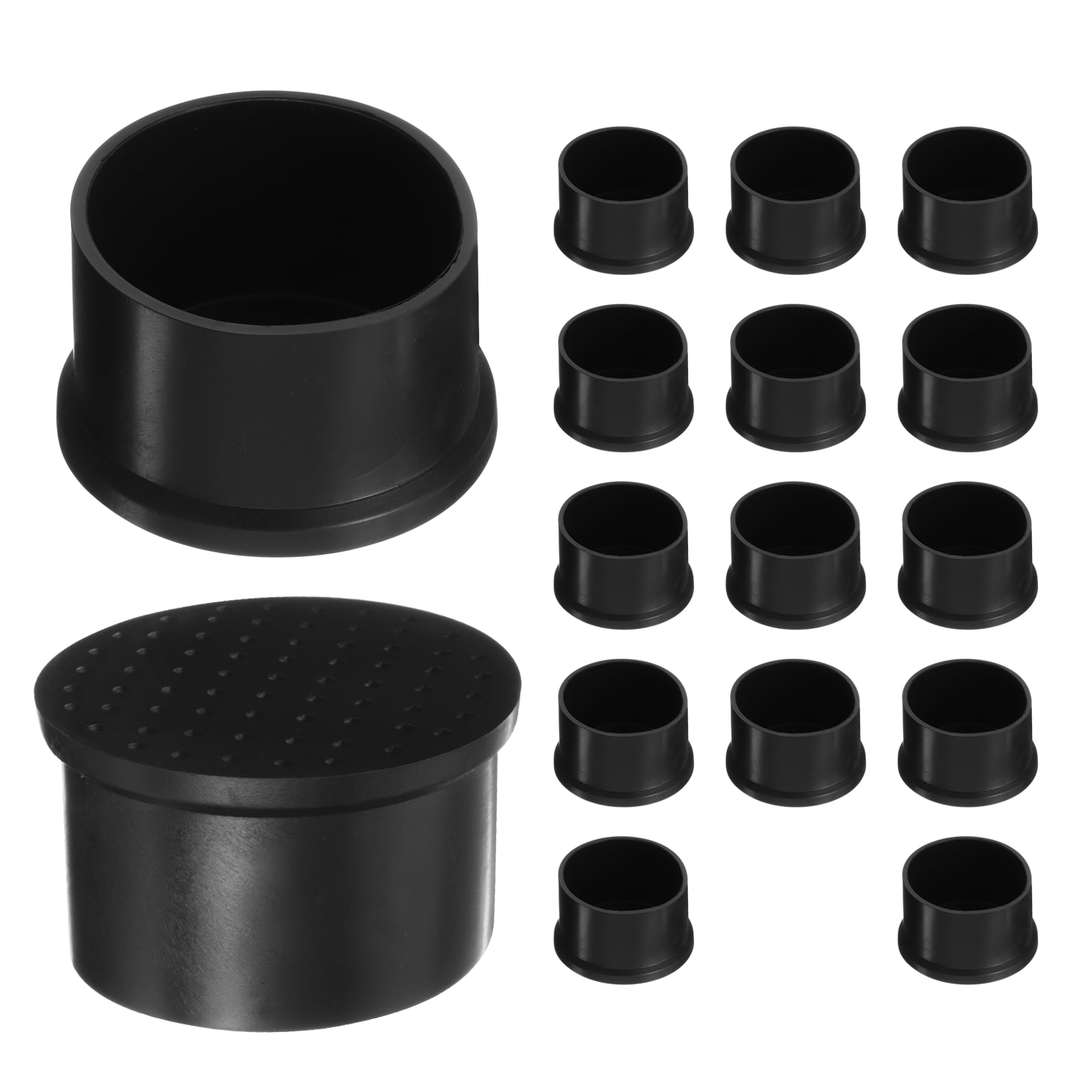 Uxcell 16pcs Round Chair Leg Caps 1.9 Inch PVC Chair Feet Covers for ...