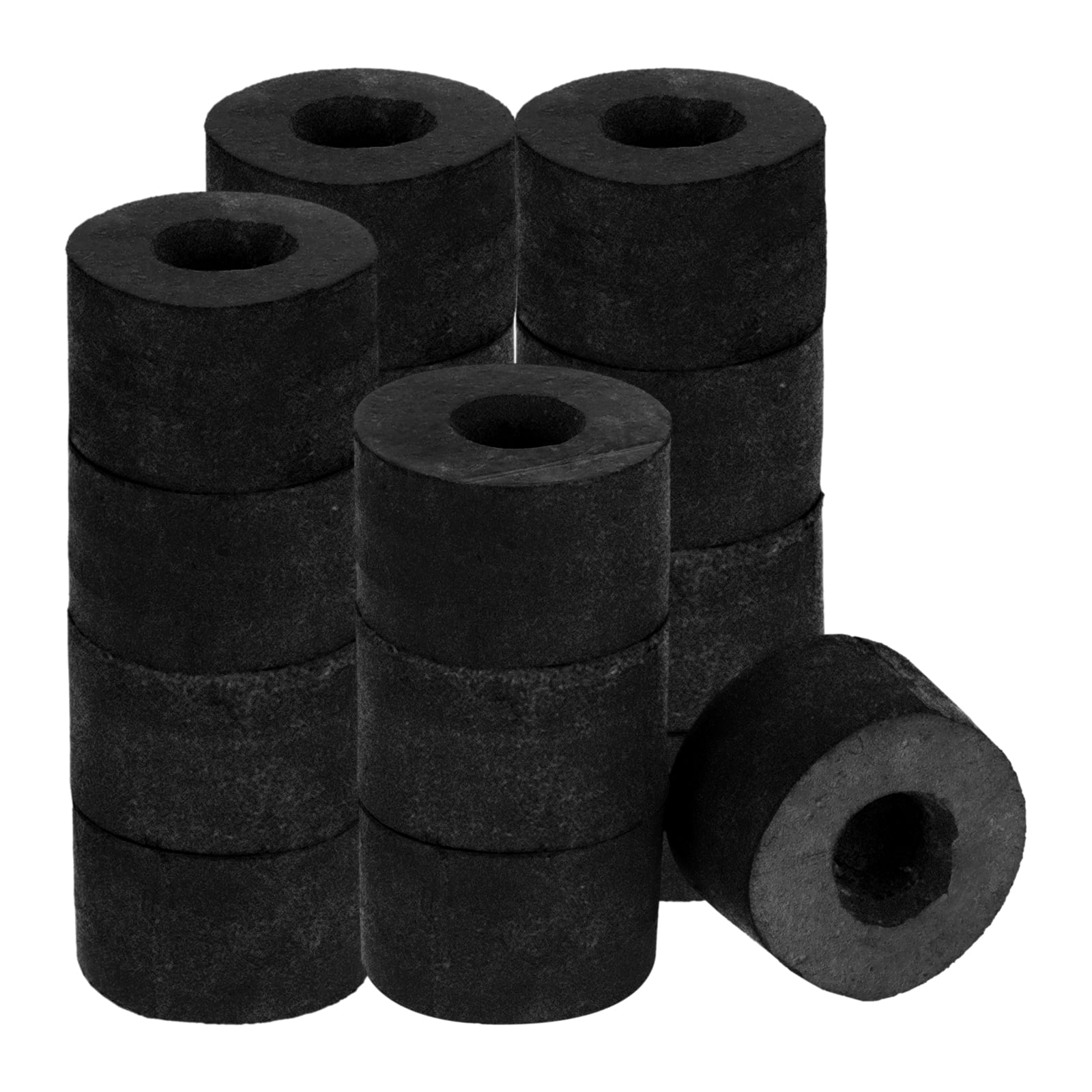Uxcell 16pcs Rubber Spacers, 1'' OD x 3/8'' ID x 1/2'' Thickness, Round ...