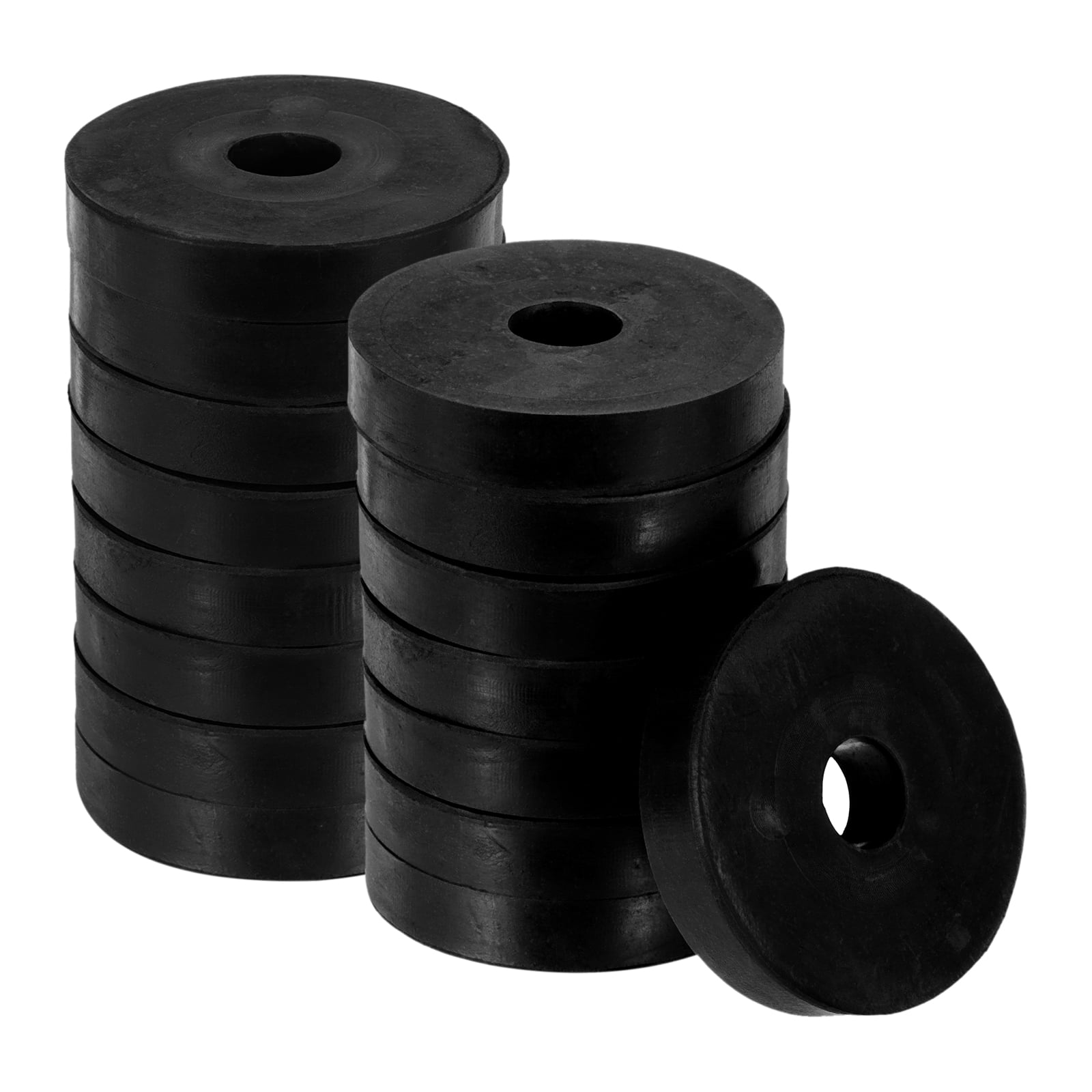 Uxcell 16pcs Rubber Spacers, 2'' OD x 1/2'' ID x 3/8'' Thickness, Round ...