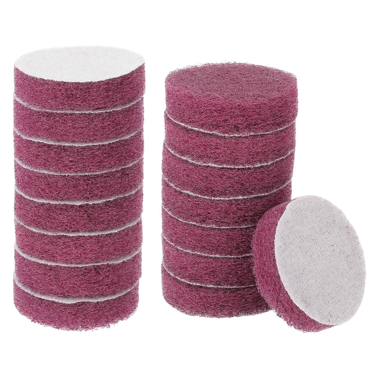 Uxcell 16pcs Scrubber Scouring Pads 500 Grits 2 Inch Drill Power Brush ...