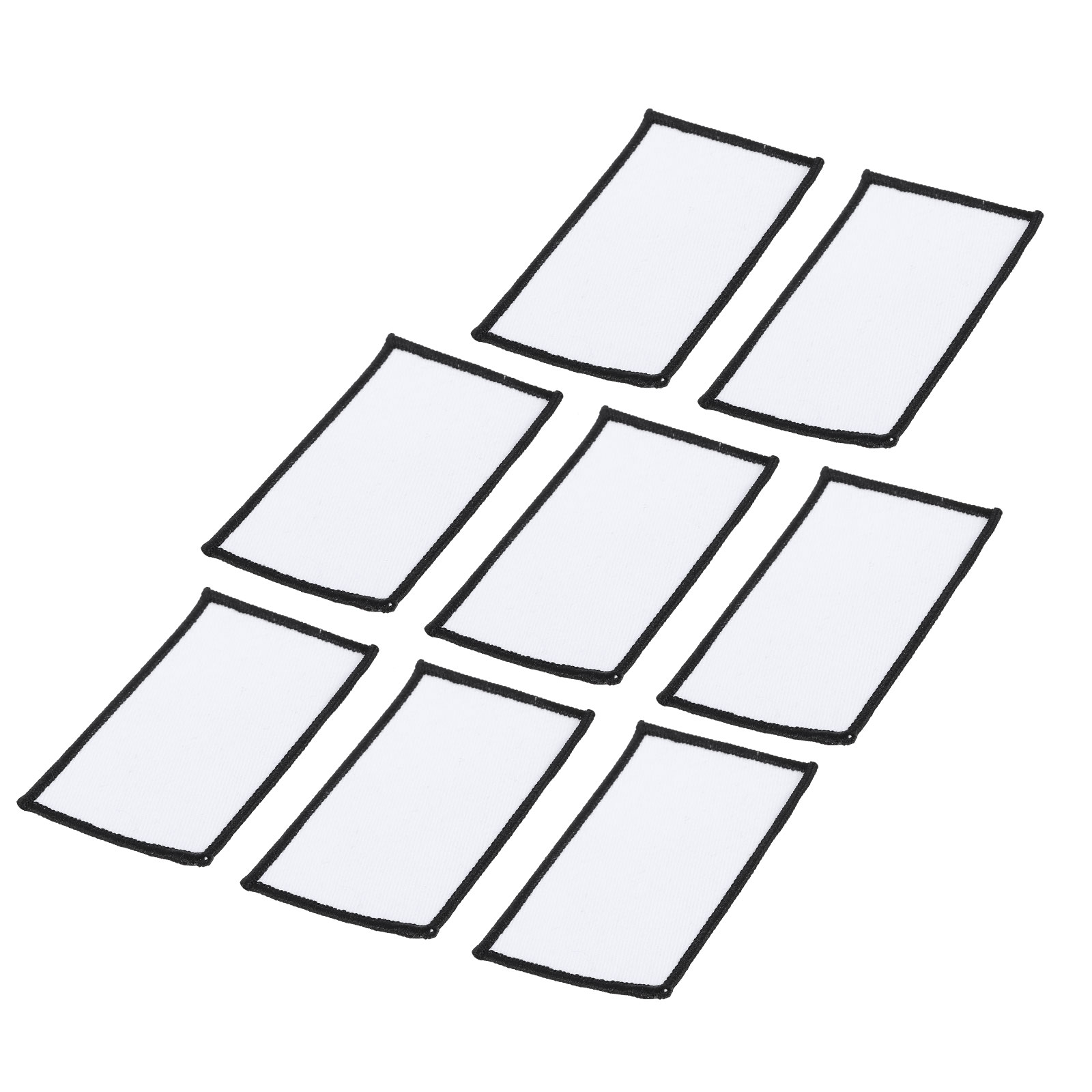 Uxcell 16pcs Sublimation Patch Blank, 3.15"x1.97" Fabric Iron-on Blank ...