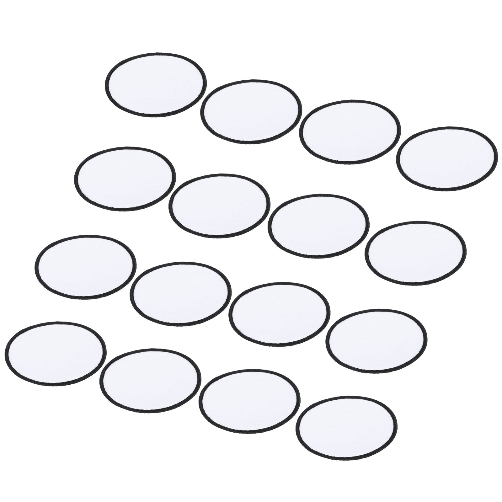 Uxcell 16pcs Sublimation Patch Blank, 6cm/2.36" Fabric Iron-on Blank ...