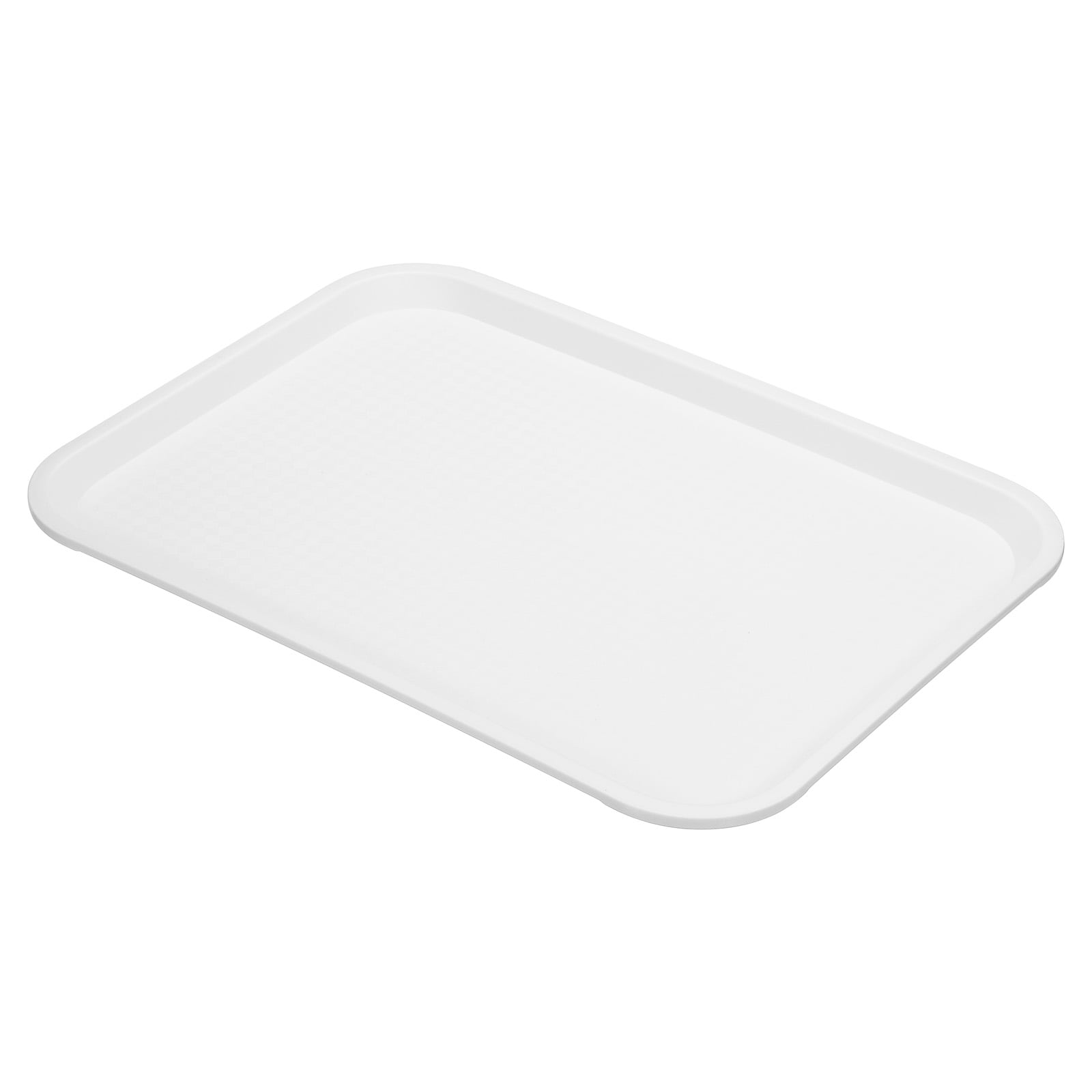 Uxcell White 16x12" PP Plastic Fast Food Tray, Serving Tray for Home ...