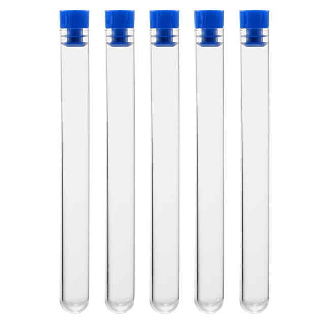 Uxcell 16x150mm Polystyrene Round Bottom Centrifuge Test Tubes Blue 20 ...