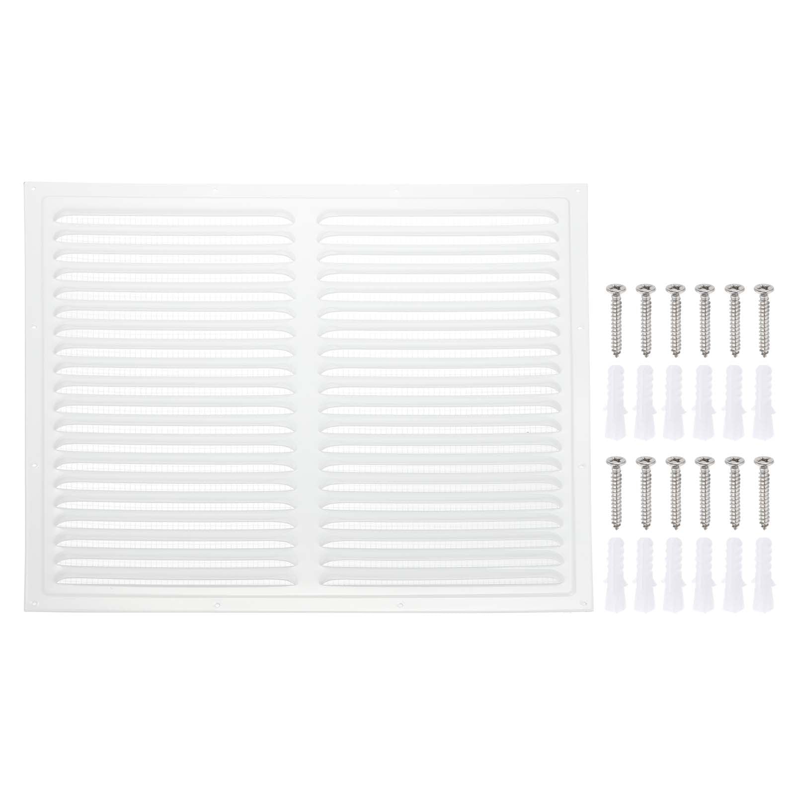 Uxcell 16x16" Gable Vent Cover, Aluminum Alloy Rectangular Floor Air ...