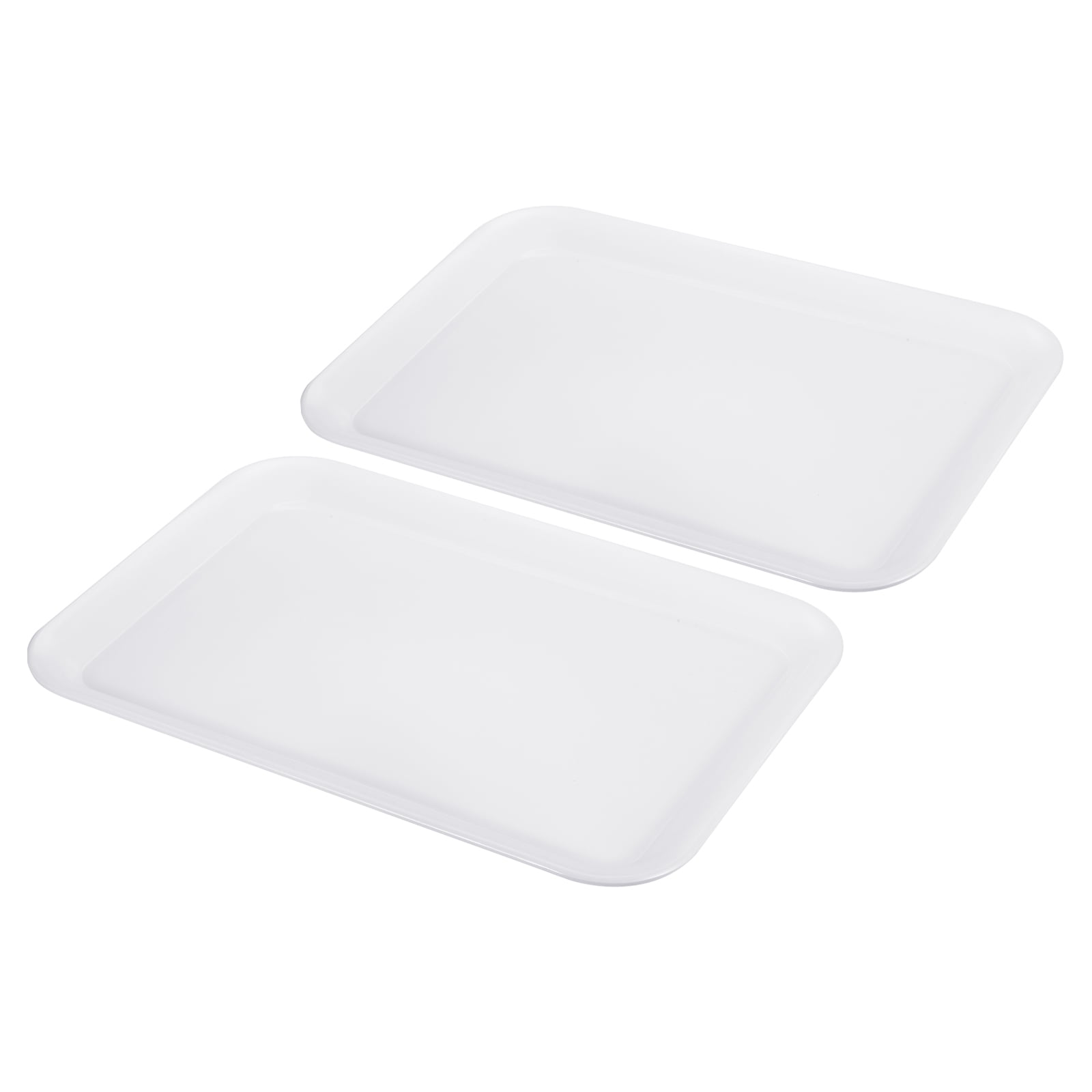 Uxcell 17.1x12.4" Fast Food Tray, 2 Pack Plastic Serving Tray Reusable ...
