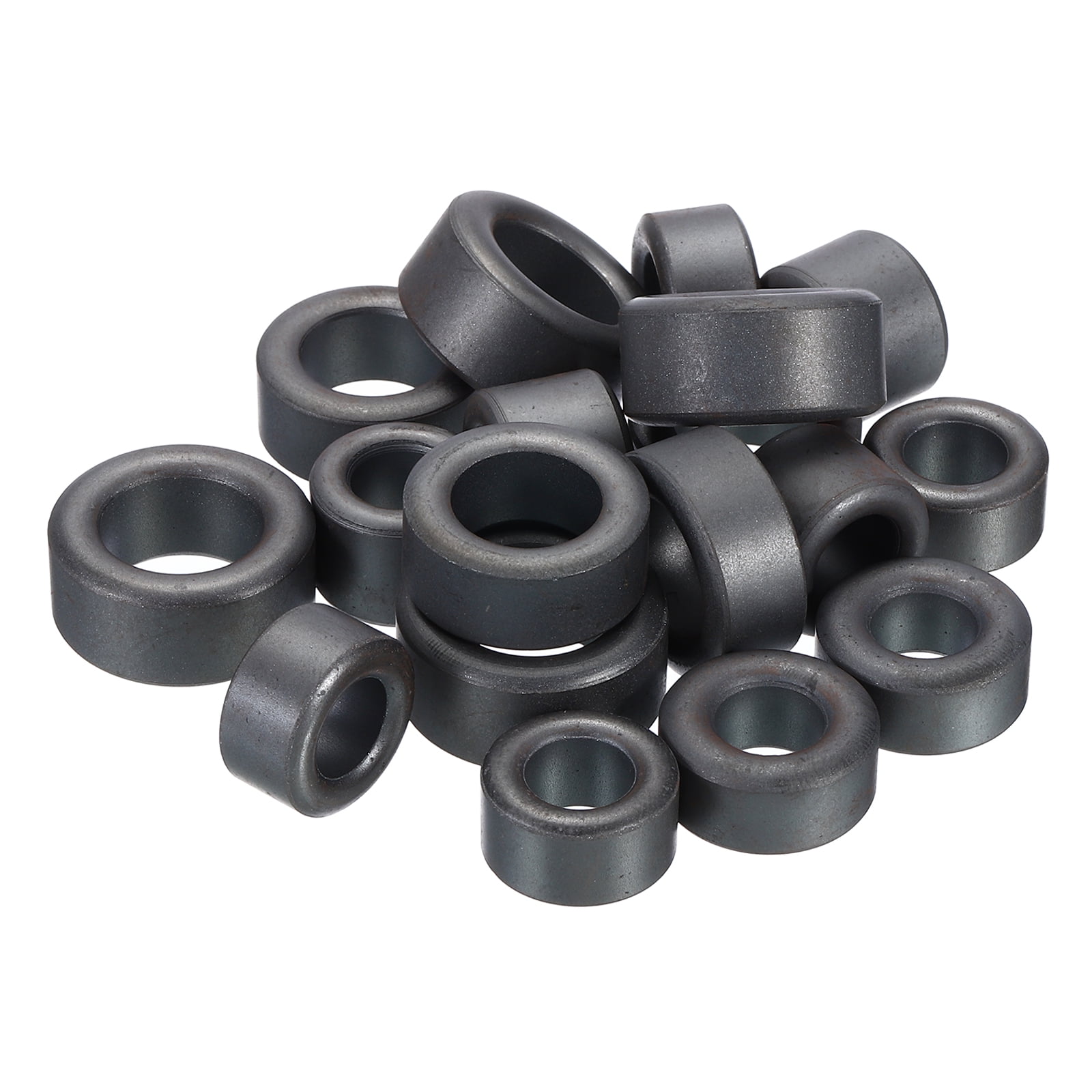 Uxcell 17.5mm 18mm 20mm 22.5mm 25mm OD Ferrite Toroid Core Set, Black ...