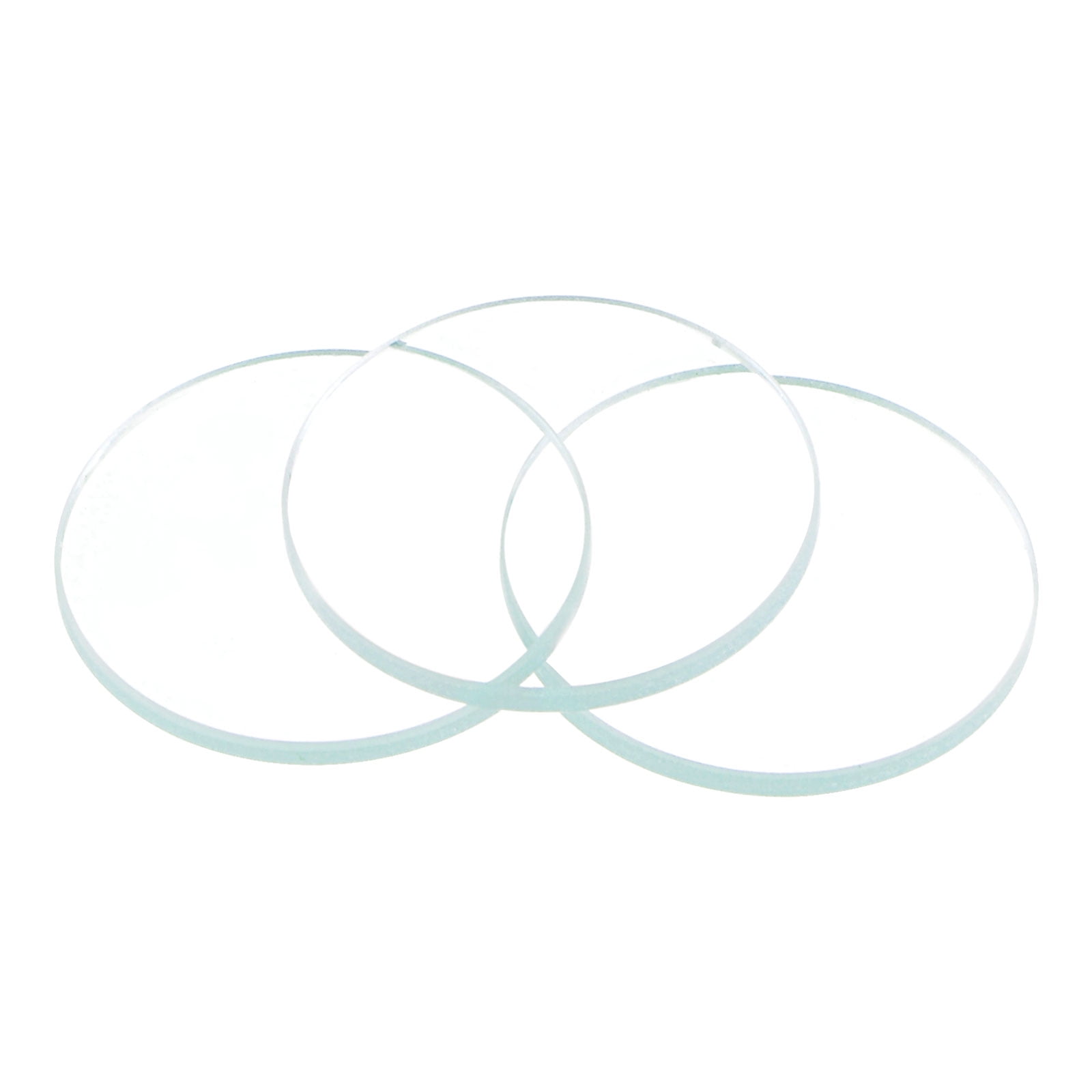 Uxcell 17.5mm Dia. Round Flat Watch Crystal Lens Glass Replacement ...