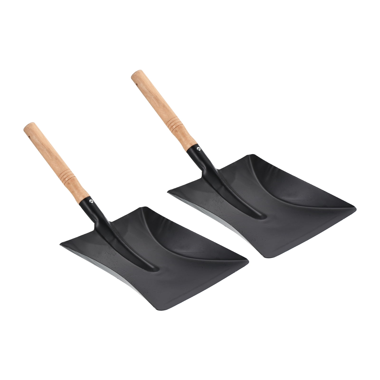 Uxcell 17" Square Point Shovel Carbon Steel Garden Digging Shovel with ...