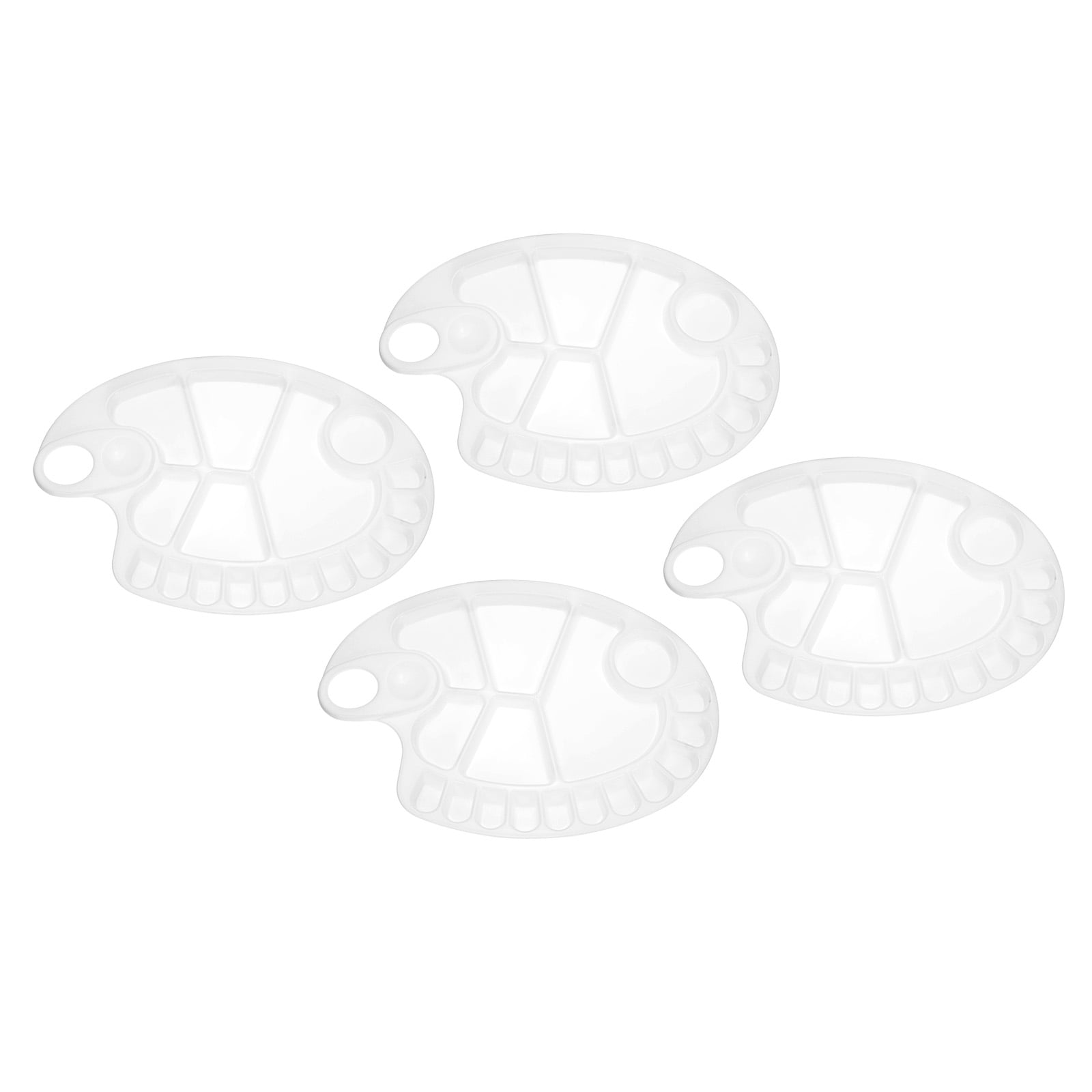 Uxcell 17 Wells Paint Tray Palette, 4 Pack Painting Pallet Holder ...