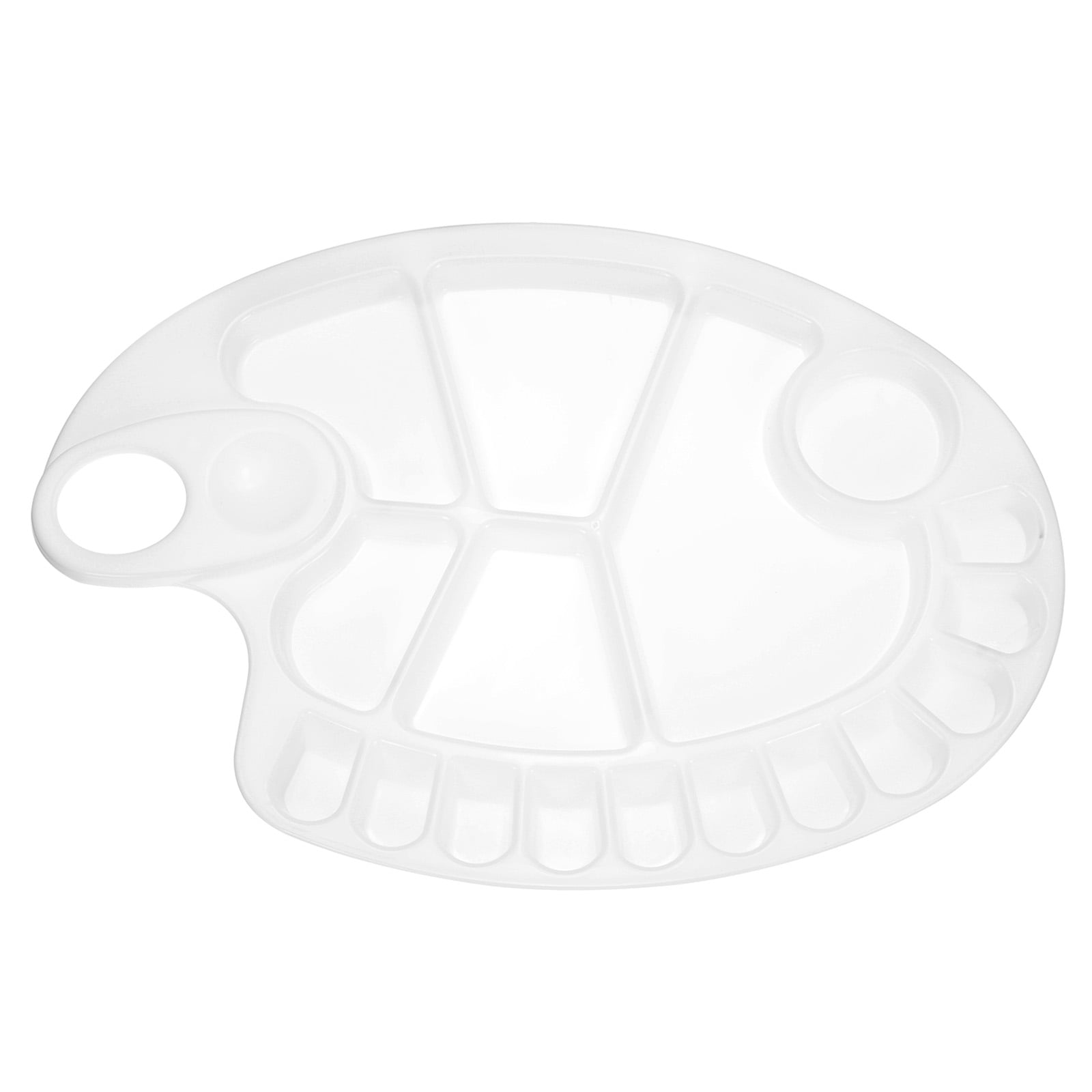 Uxcell 17 Wells Paint Tray Palette, Painting Pallet Holder Medium Fish ...