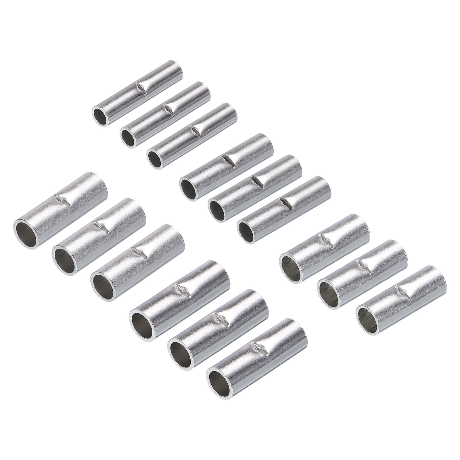 Uxcell 170Pcs Non Insulated Butt Connectors Tinned Copper Wire ...