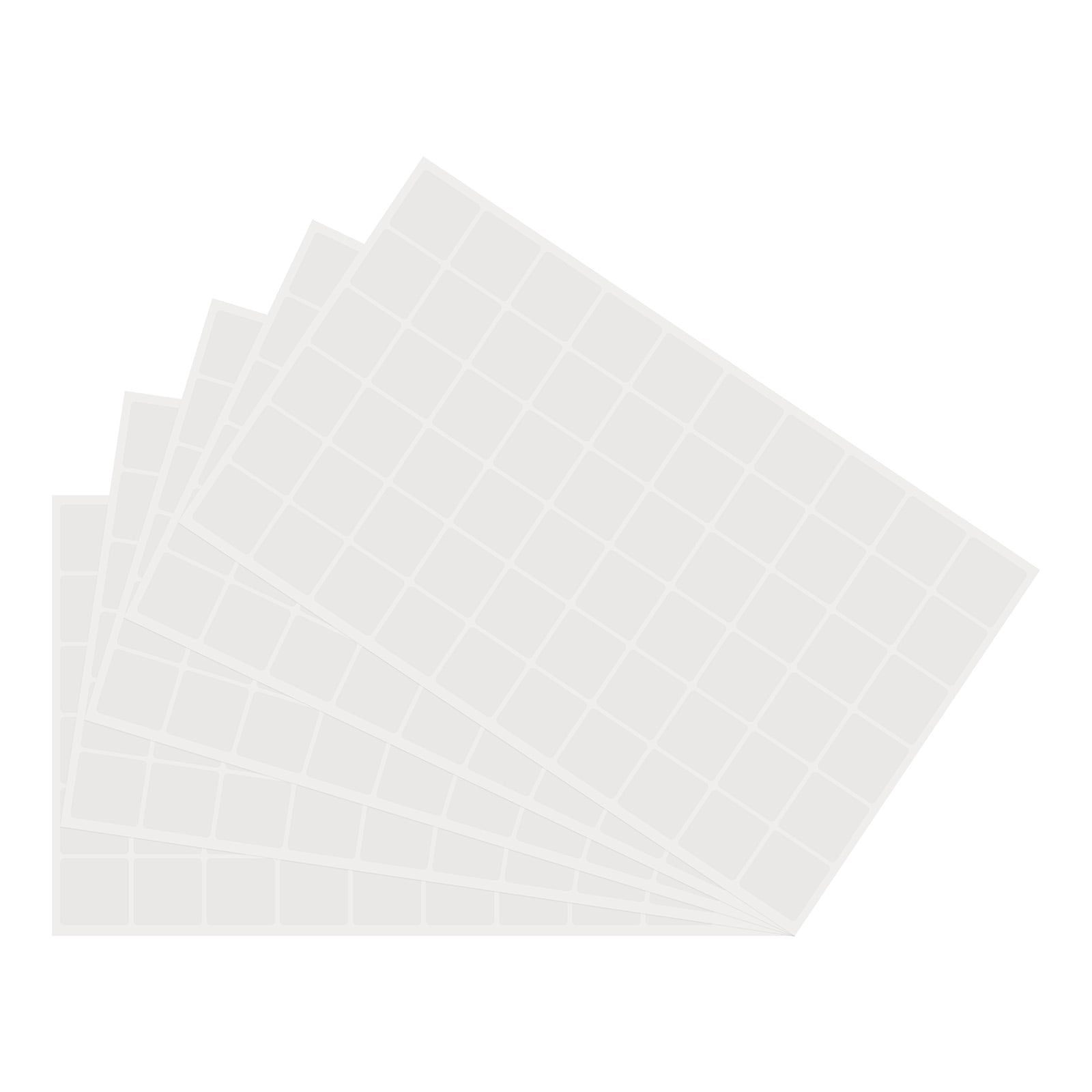 Uxcell 17Pcs Clear PVC Seal Labels Square Sealing Dots Stickers Sheet ...