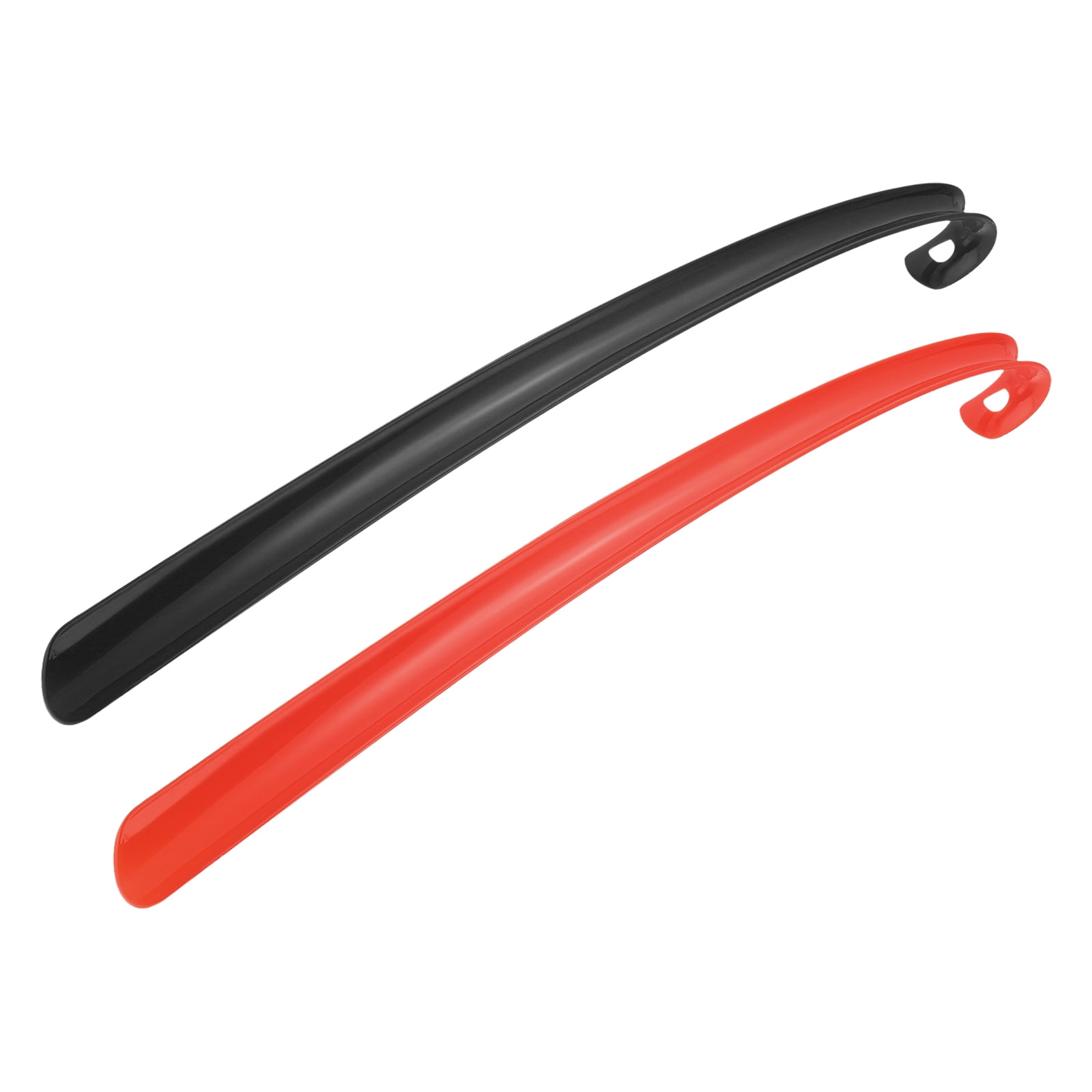 Uxcell 17inch Shoe Horn Set, 2Pcs Plastic Curved Handle Shoe Helper ...