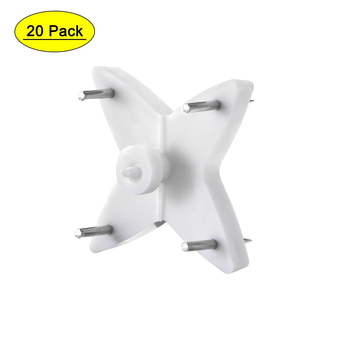 Uxcell 17lbs Hardwall Hanger Wall Non-mark Photo Frame Hooks 20Pack ...