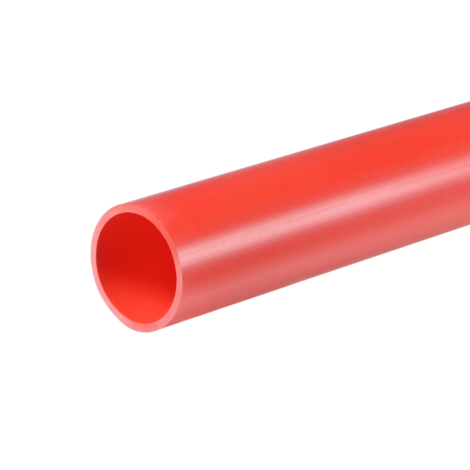 Uxcell 17mm ID x 20mm OD 1.6ft Red PVC Pipe Rigid Water Pipe Drain Pipe ...