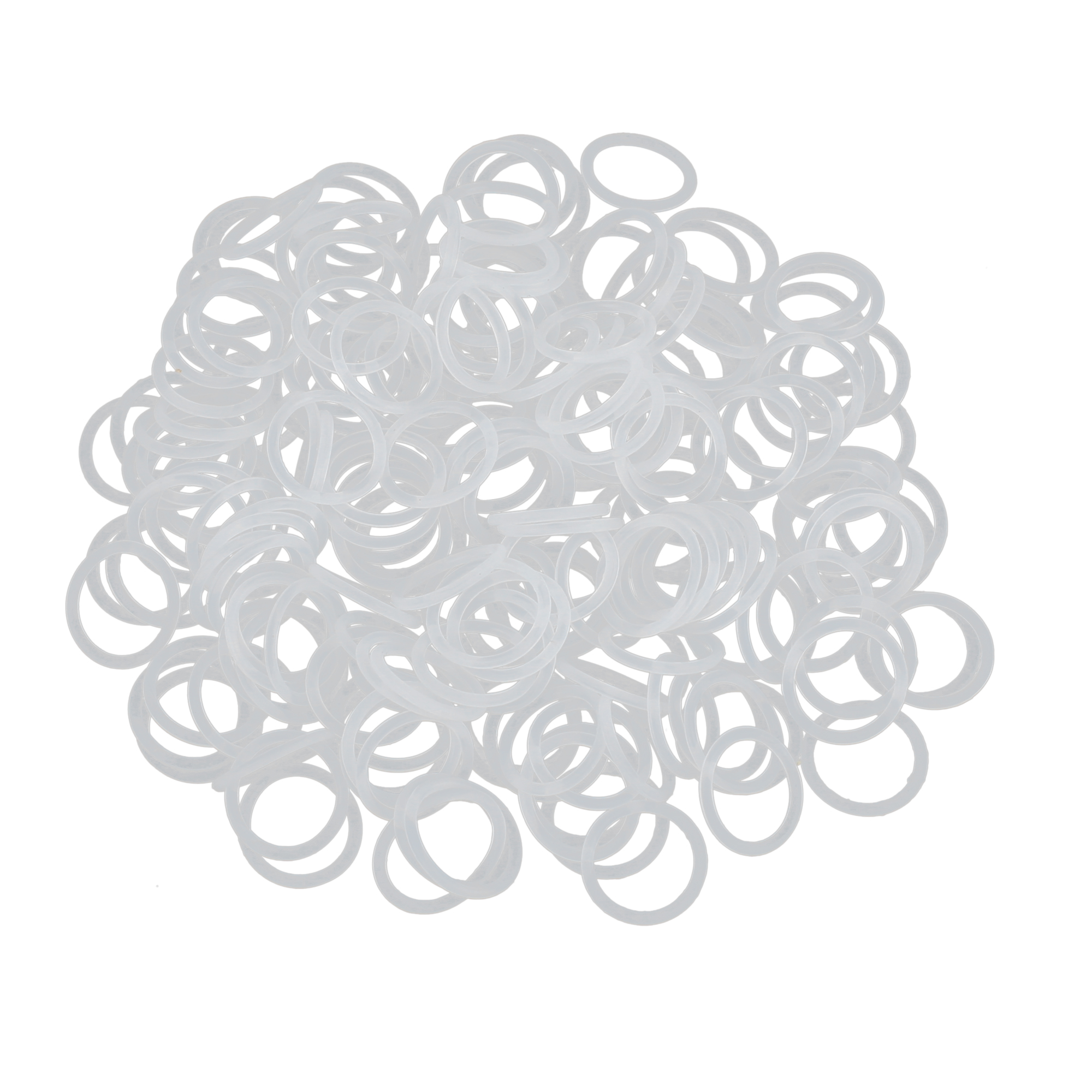 Uxcell 17mm OD 14mm ID 1.5mm Width Silicone Seal O-Rings White 200 Pack ...