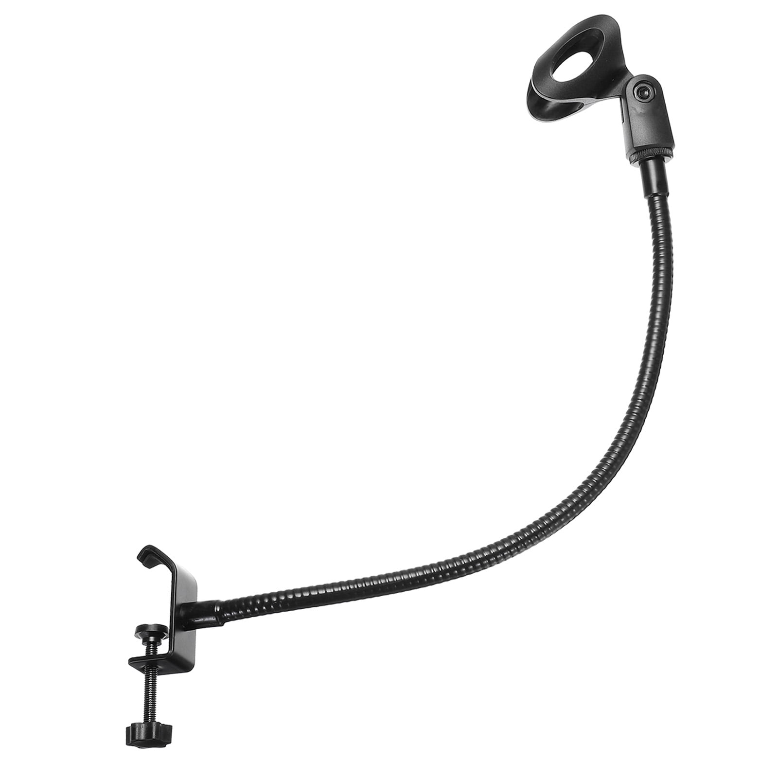 Uxcell 18.5" Gooseneck Desk Mic Stand with Clip, 3/8" to 5/8" Mic ...