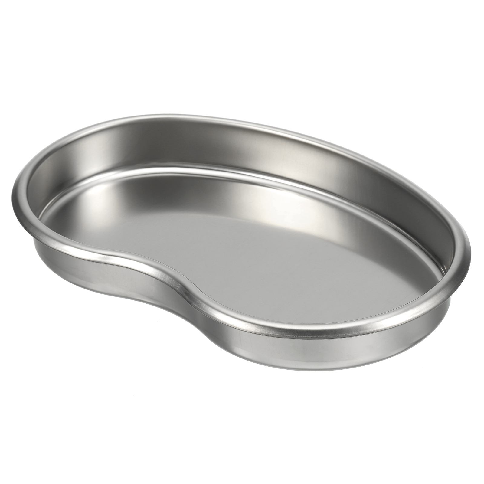 Uxcell 18.5x11.5cm Stainless Steel Lab Tray Curved Flat Dish 2 Pack ...