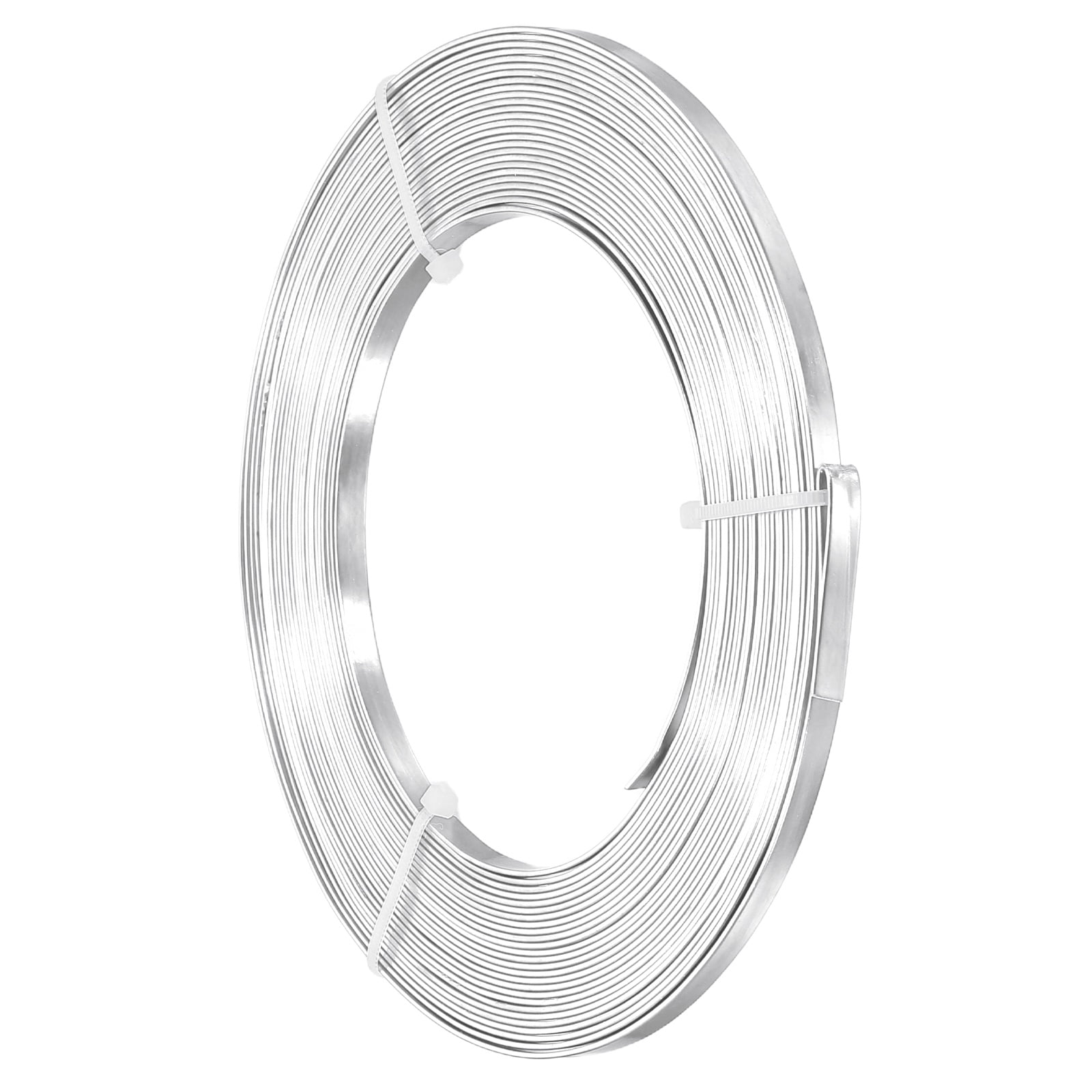 Uxcell 18 AWG 5mm Wide Aluminum Flat Wire, 33Ft 1 Roll Bendable ...